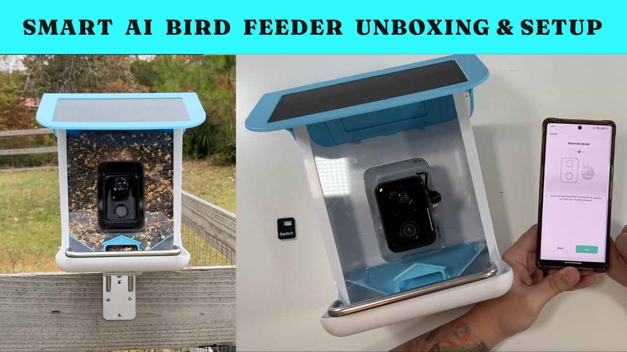 Watch Kactoily Smart AI Bird Feeder Unboxing and Setup on Amazon Live