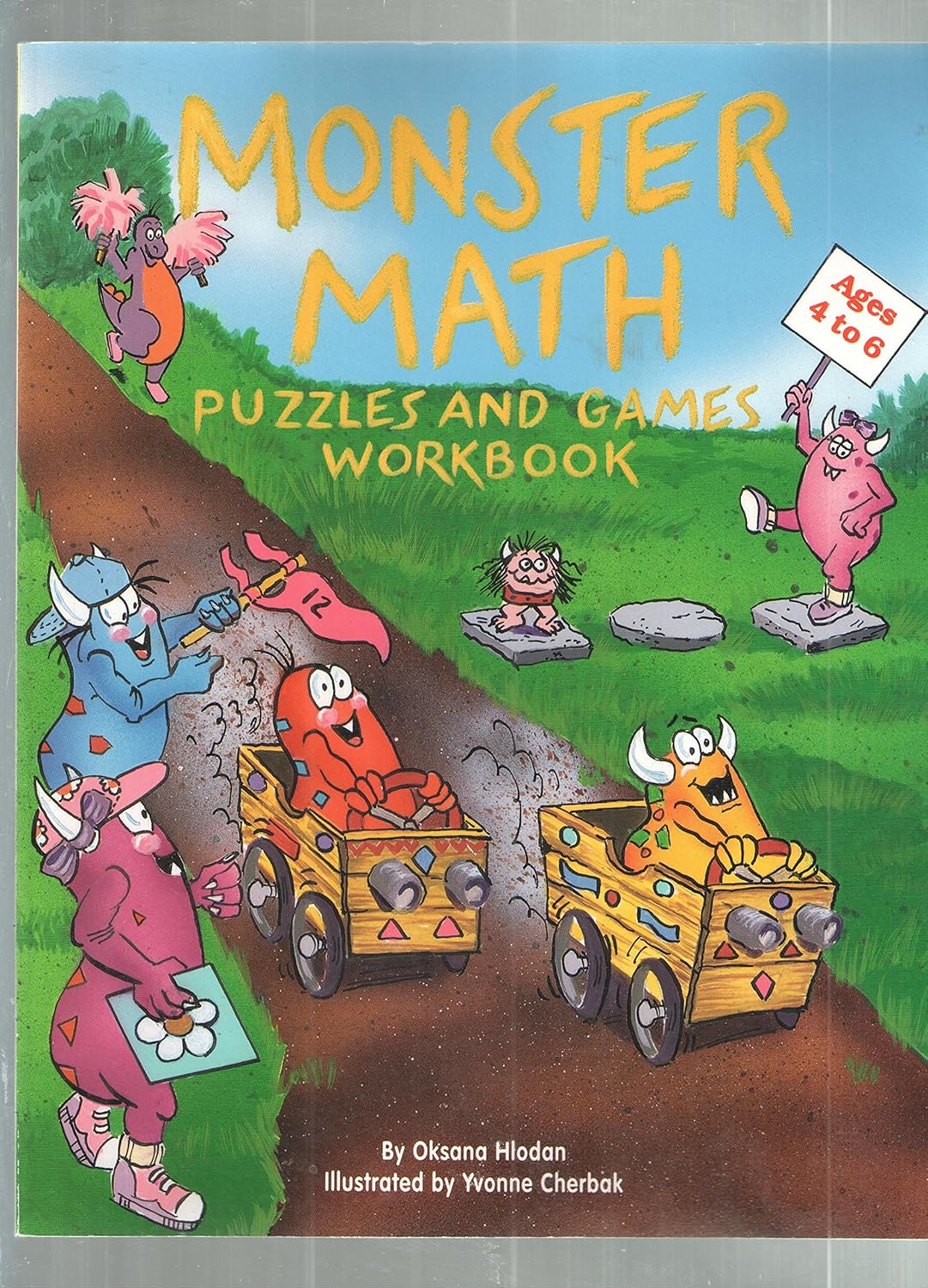 Monster Math Puzzles and Games Workbook: Hlodan, Oksana: 9781565658455 ...