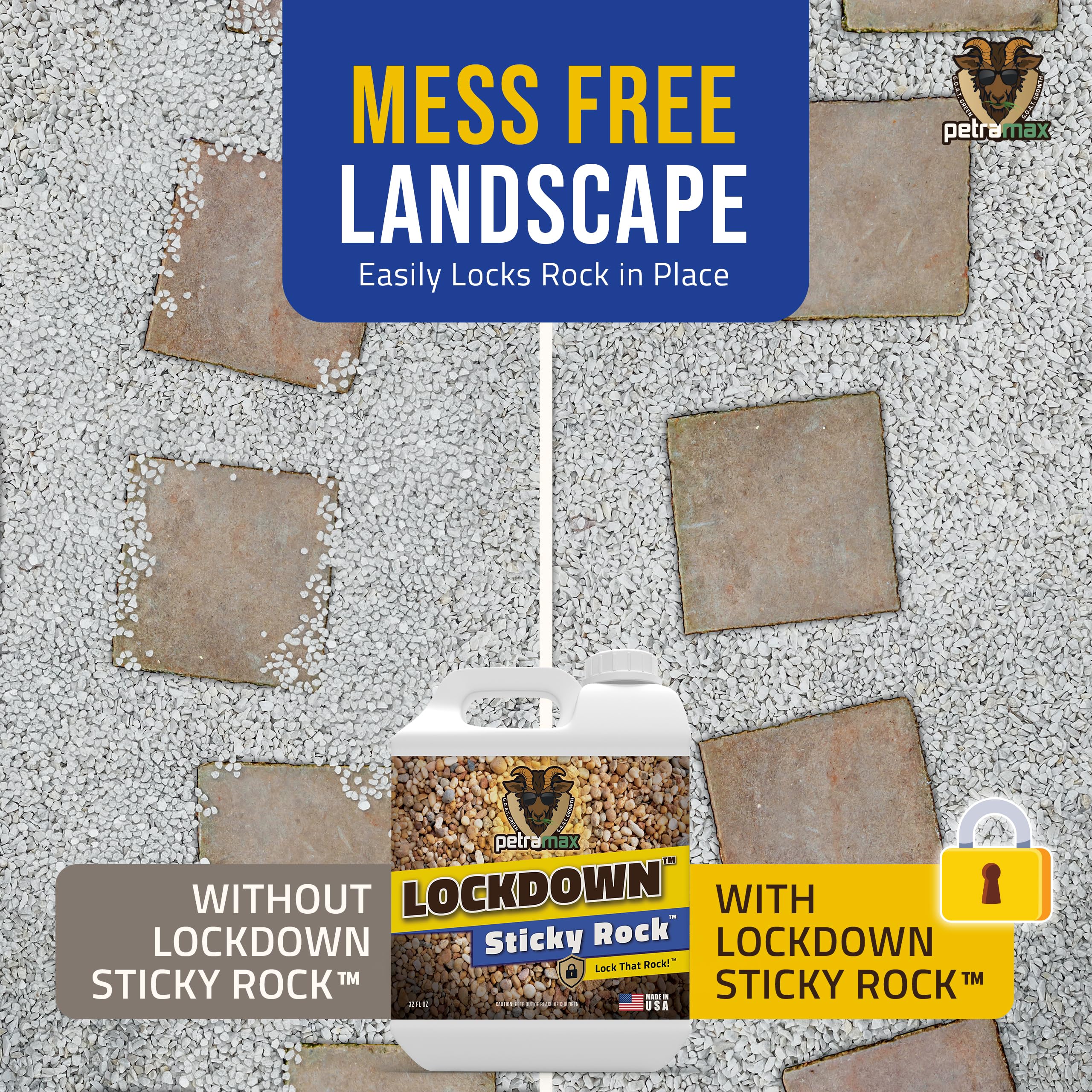 Snapklik.com : Lockscape Sticky Rock Glue For Landscaping (32 Ounce ...