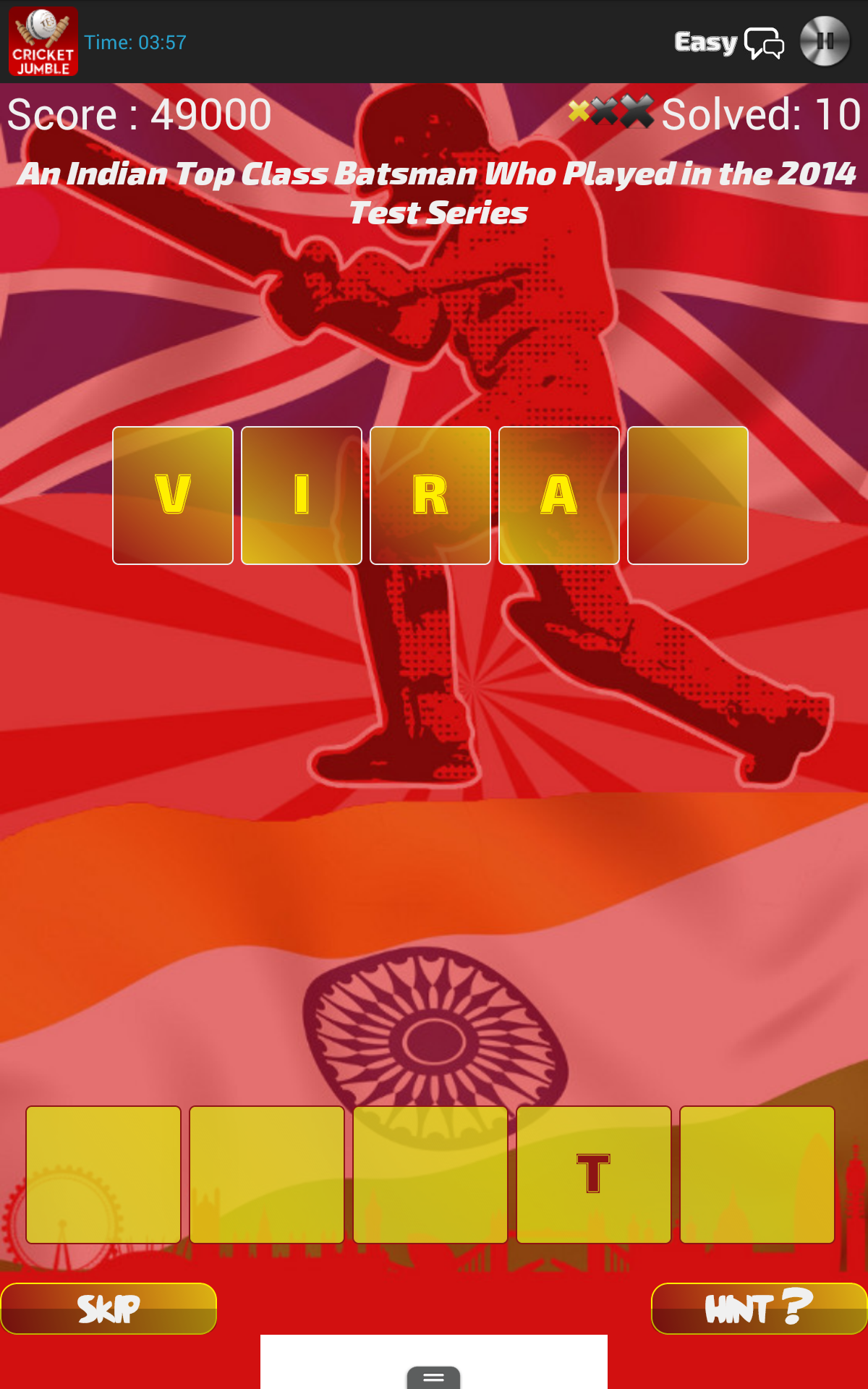 Word Jumble Cricket Players - App on Amazon Appstore