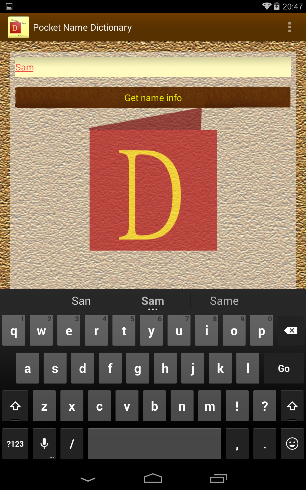 Pocket Name Dictionary - App on Amazon Appstore