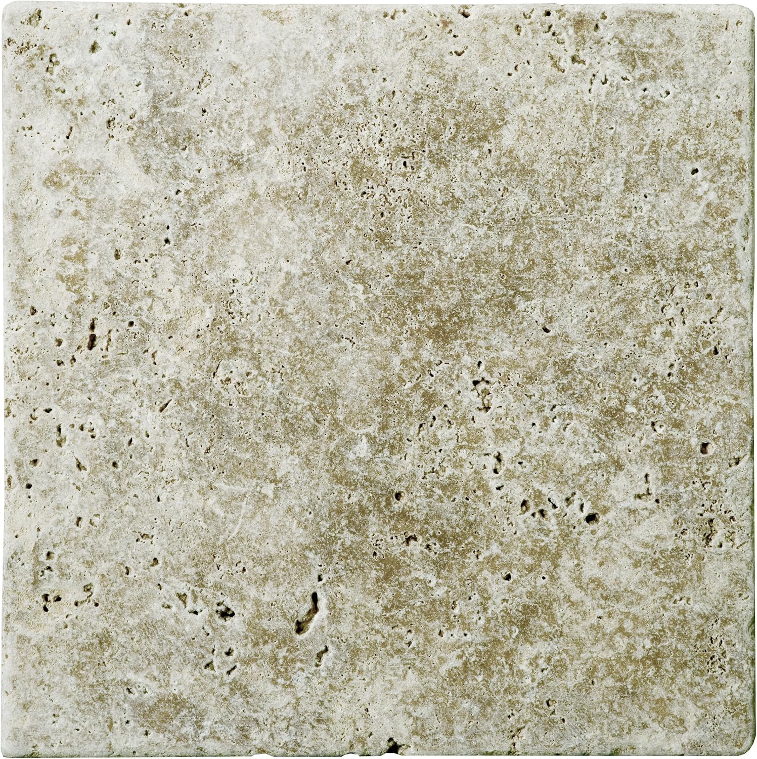 Emser Tile "Trav Fontane Tumbled" Travertine Tile, 6" x 6", Walnut ...