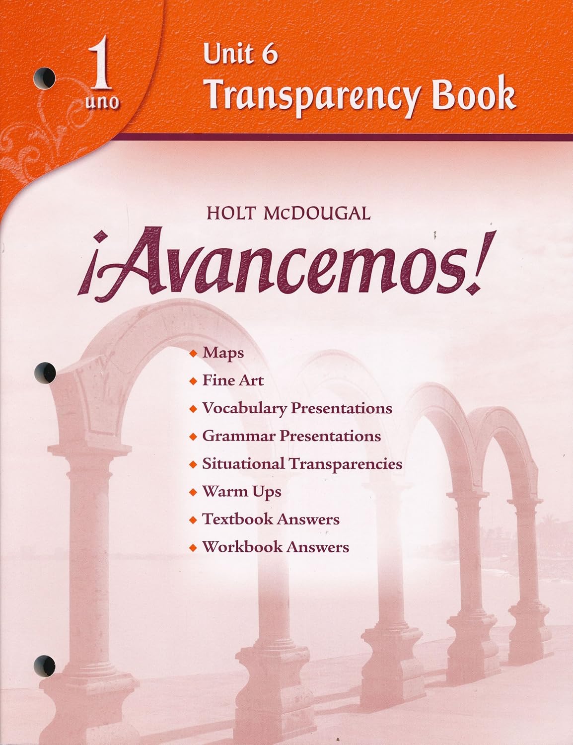 Avancemos! 1 Unit 6 Transparency Book: McDougal Littell: 9780618766277 ...