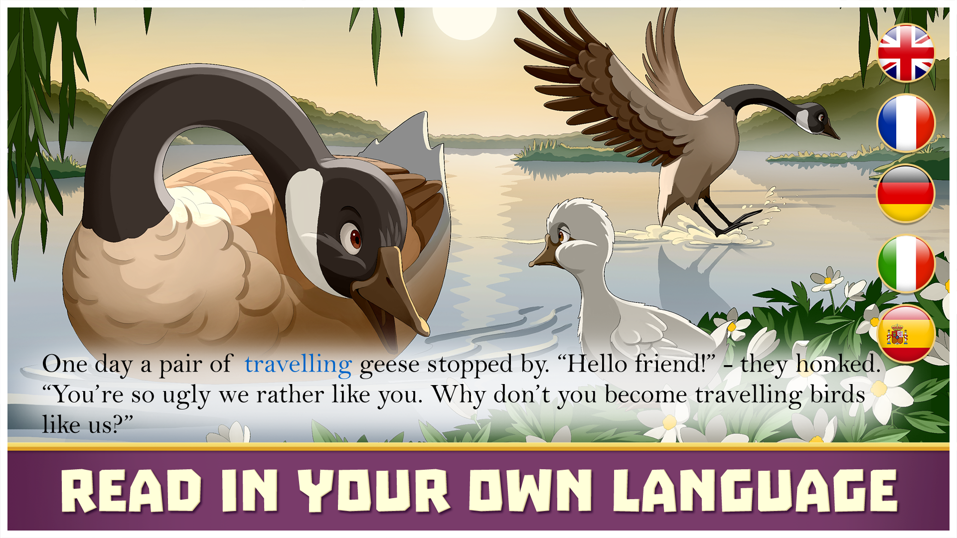 The Ugly Duckling : Fairy Tales by Hans Christian Andersen FireTV - App ...