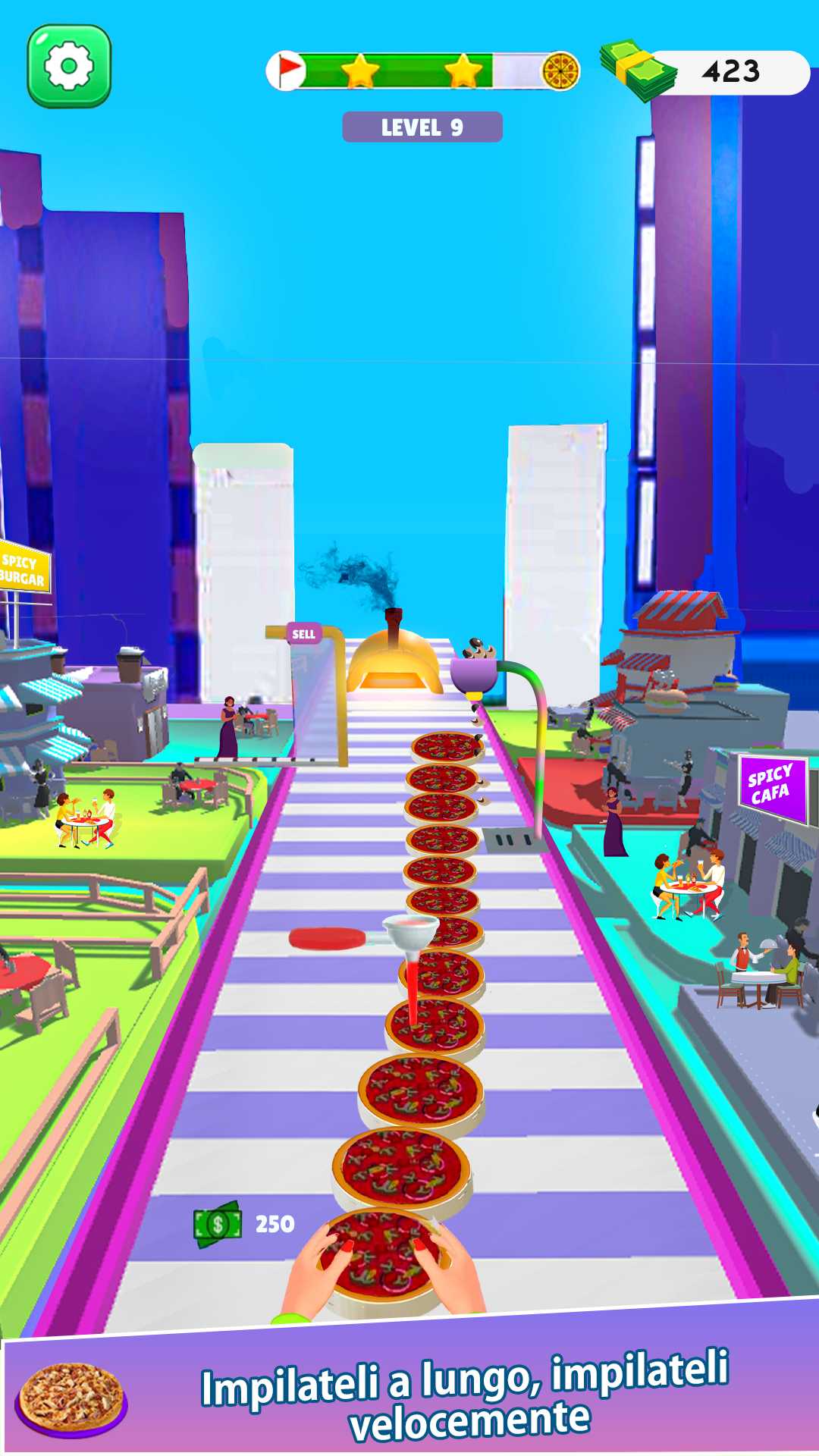 I want pizza stack runner 3d - Kids cooking game (Spicy pizza Game ...