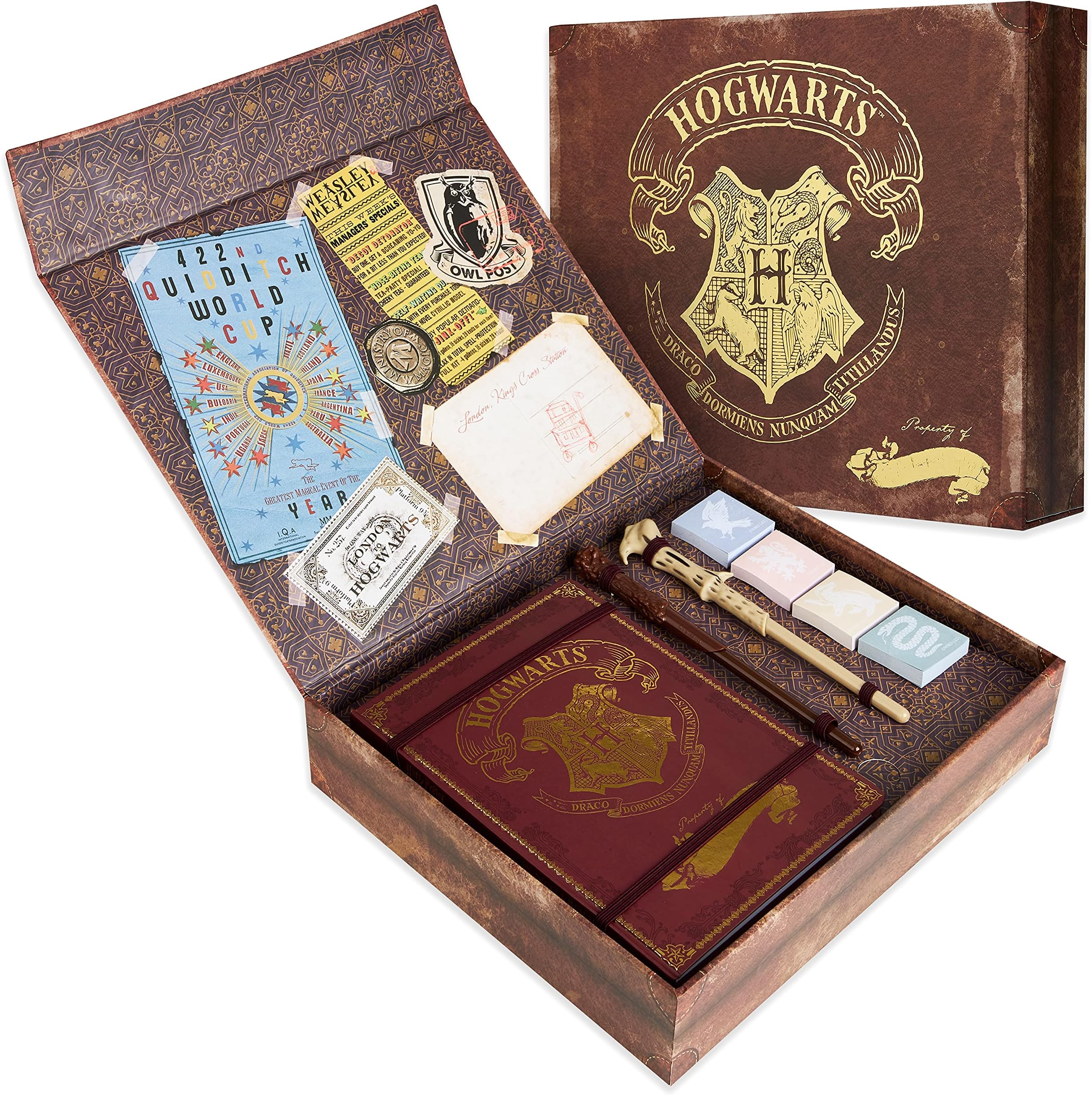 Amazon.com: Harry Potter Stationery Set A5 Hogwarts Hedwig Notebook Pen ...