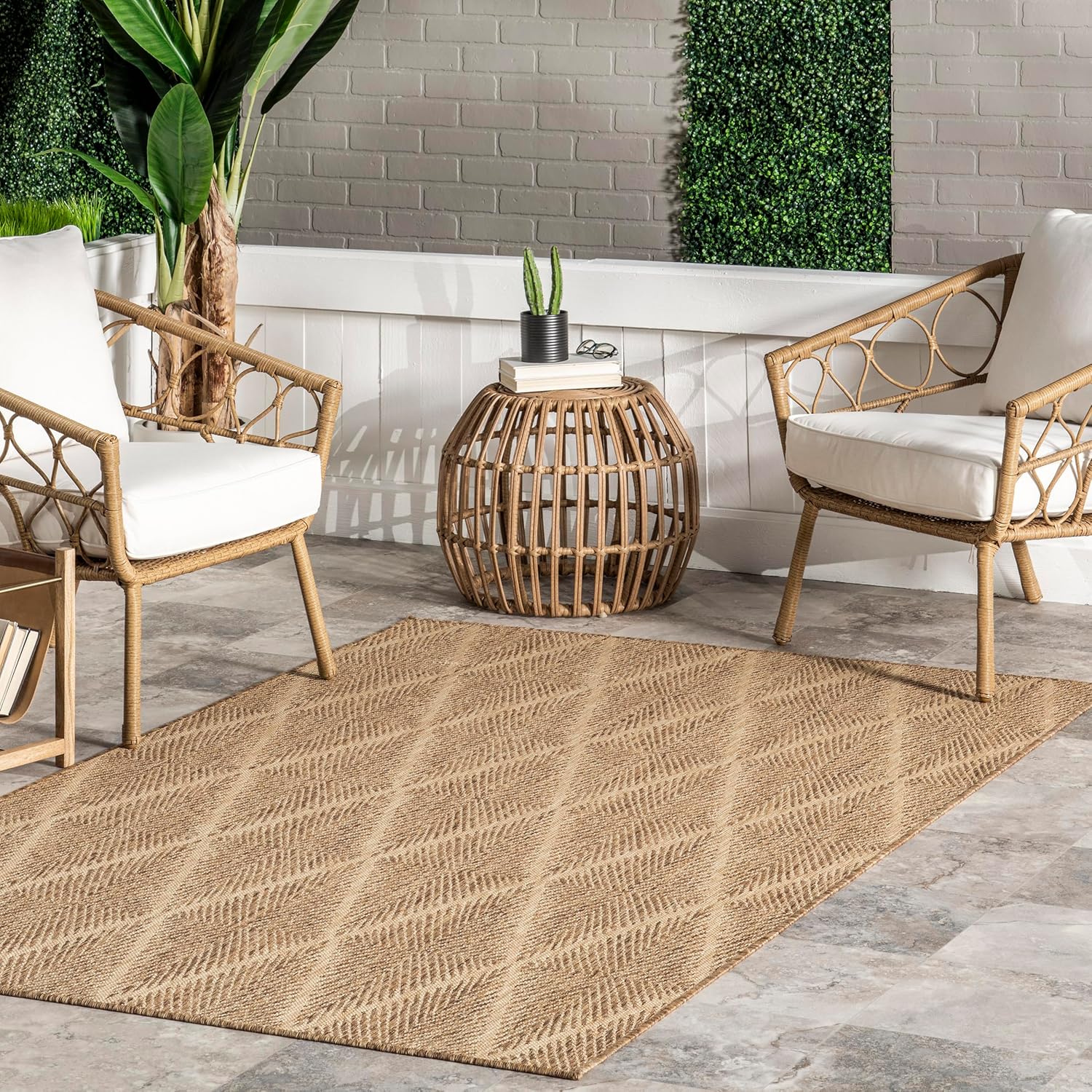 Amazon.com: nuLOOM 5' x 8' Outdoor Performance Area Rug, Stain ...