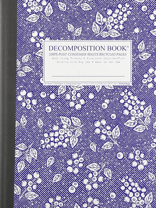 Amazon.com : Blueberry Decomposition Book: College-ruled Composition ...