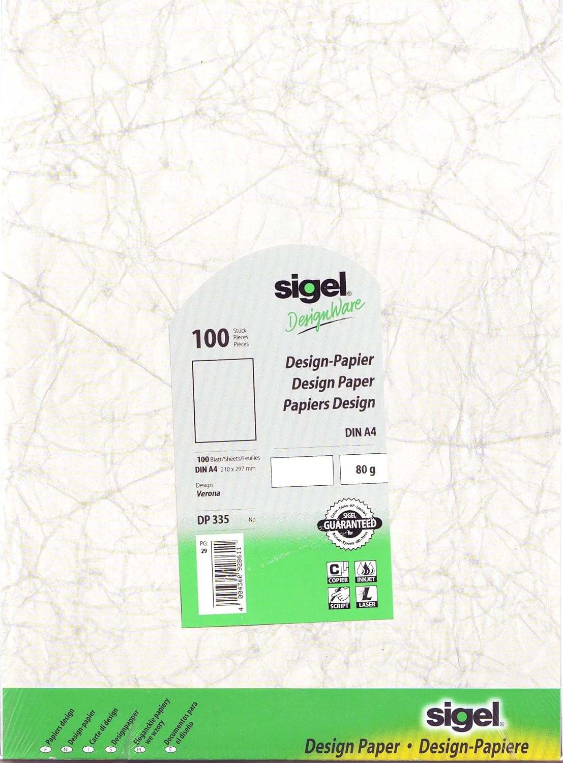 Sigel Design Paper - Verona - DP335 - A4, 80gm, 100 sheets : Amazon.co ...