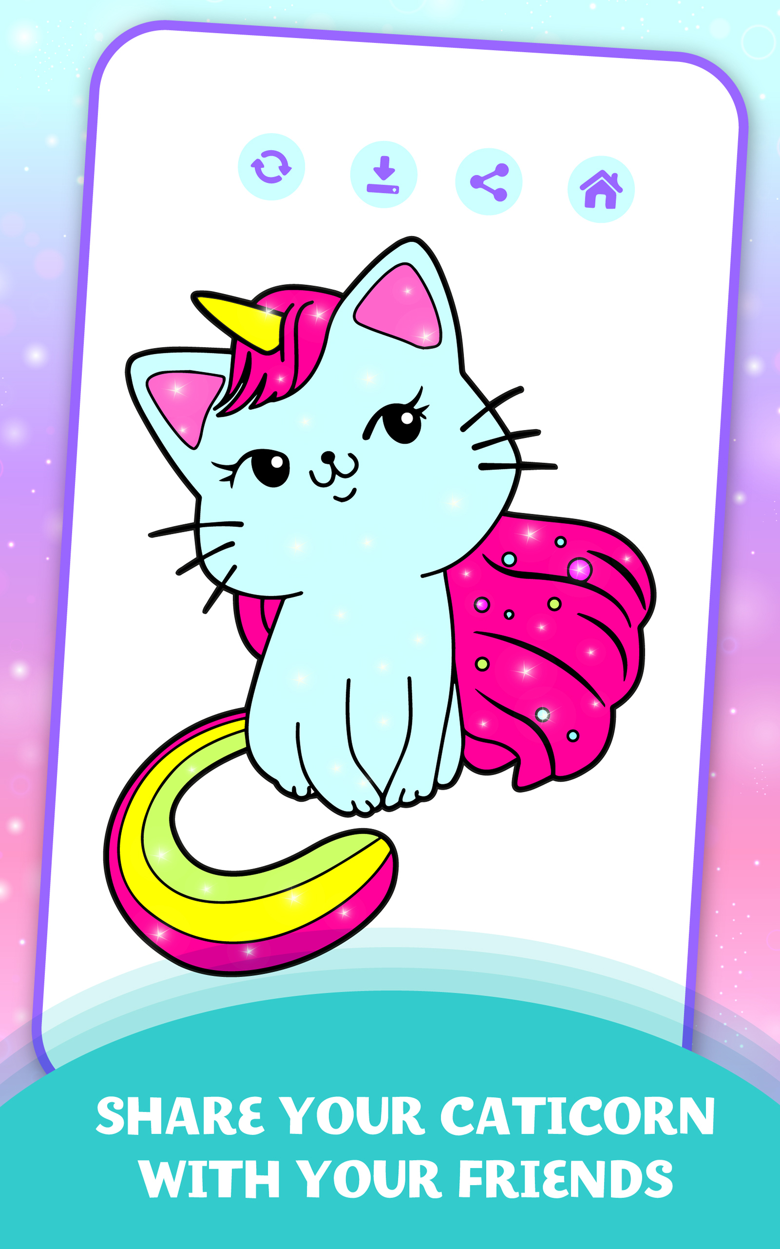 World of Unicorn Cats - Caticorns Coloring Book - App on Amazon Appstore