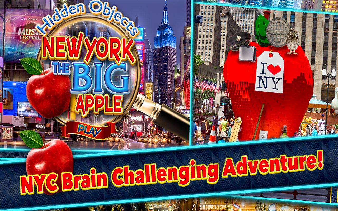 Hidden Objects New York City – Seek and Find Object Puzzle FREE Photo ...