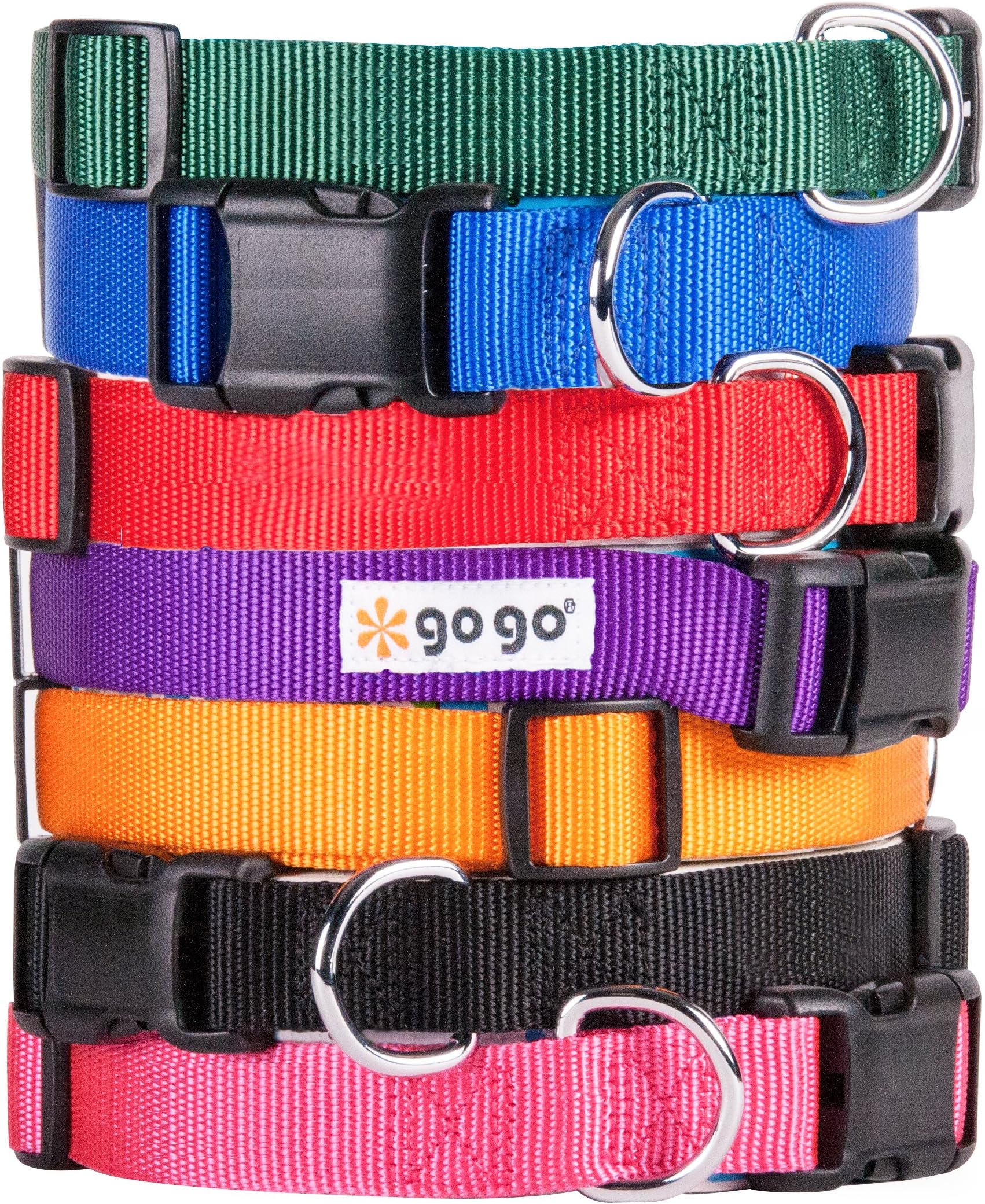 Amazon.com : GOGO Pet Products Comfy Nylon 5/8-Inch Adjustable Pet ...