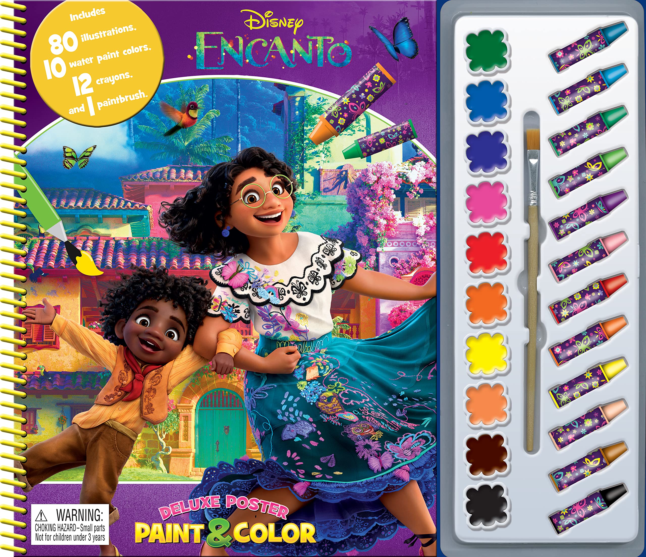 DISNEY ENCANTO DELUXE POSTER PAINT & COLOR: ENCANTO: Phidal Publishing ...
