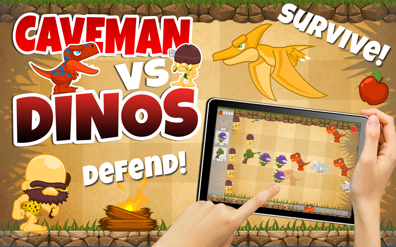 Caveman vs Dinosaurs Tower Defense Game - App on Amazon Appstore