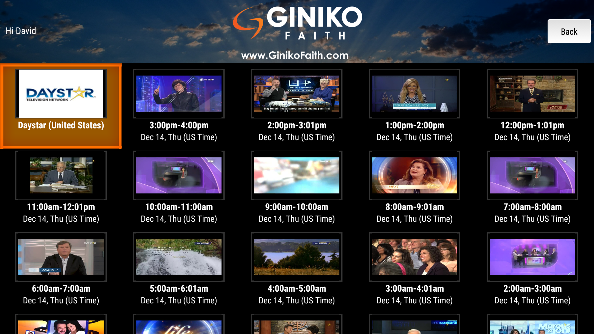 Giniko Faith TV - App on Amazon Appstore