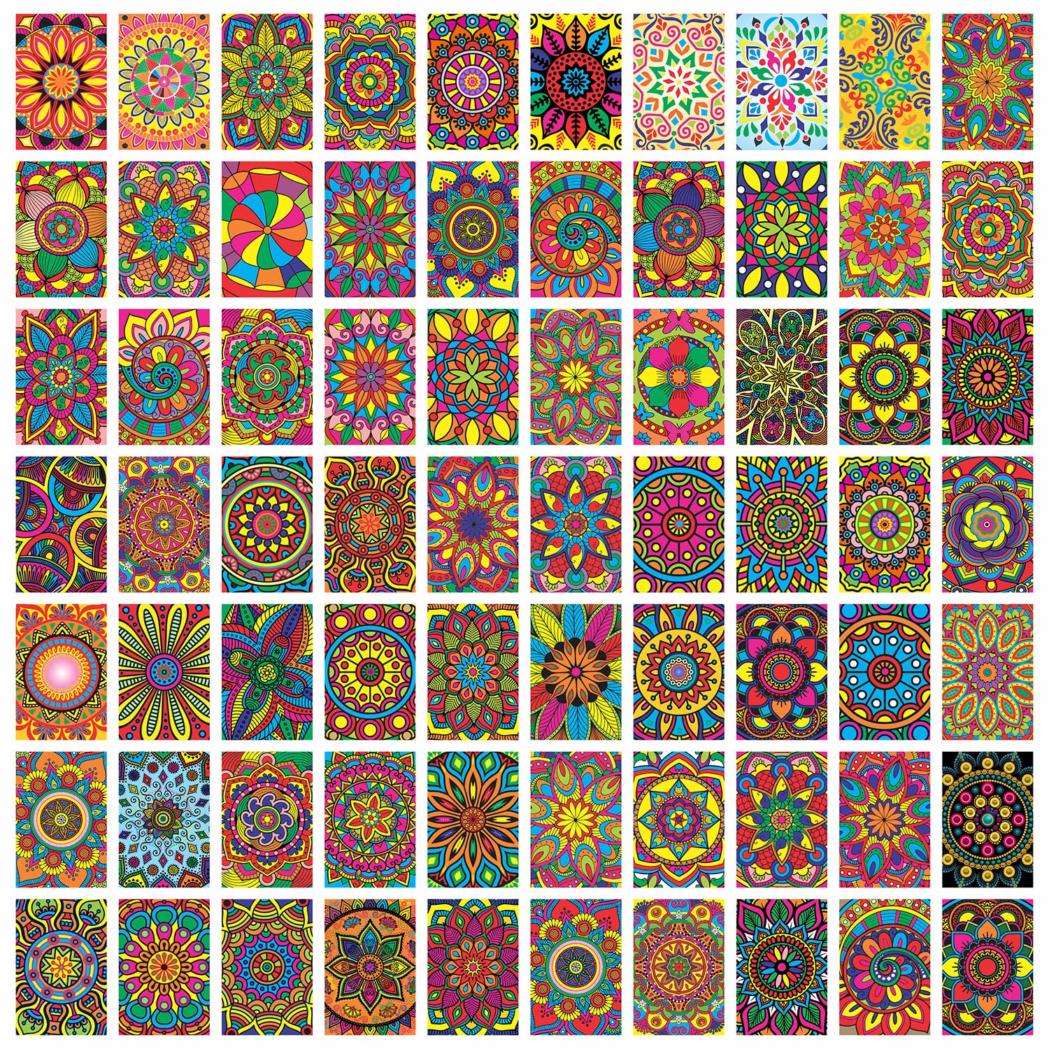 Buy PARTH iMPEX72Pcs Mandala Wall Collage Kit Aesthetic Pictures s ...