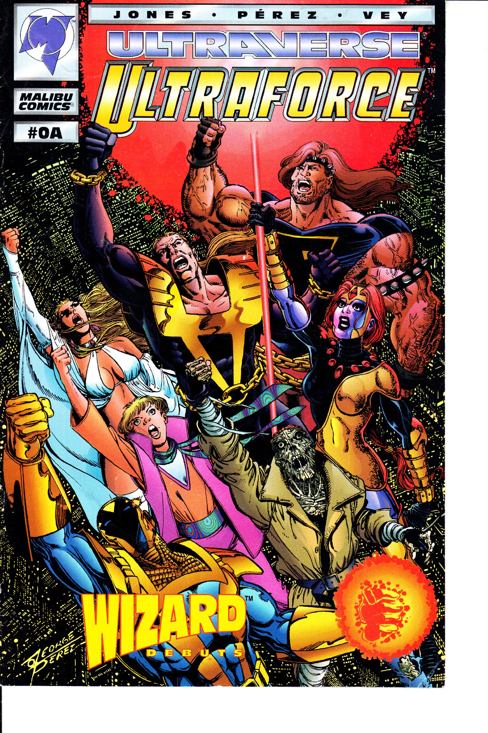 Amazon.com: Ultraforce Ultraverse #0A Wizard Debut Malibu Comics George ...