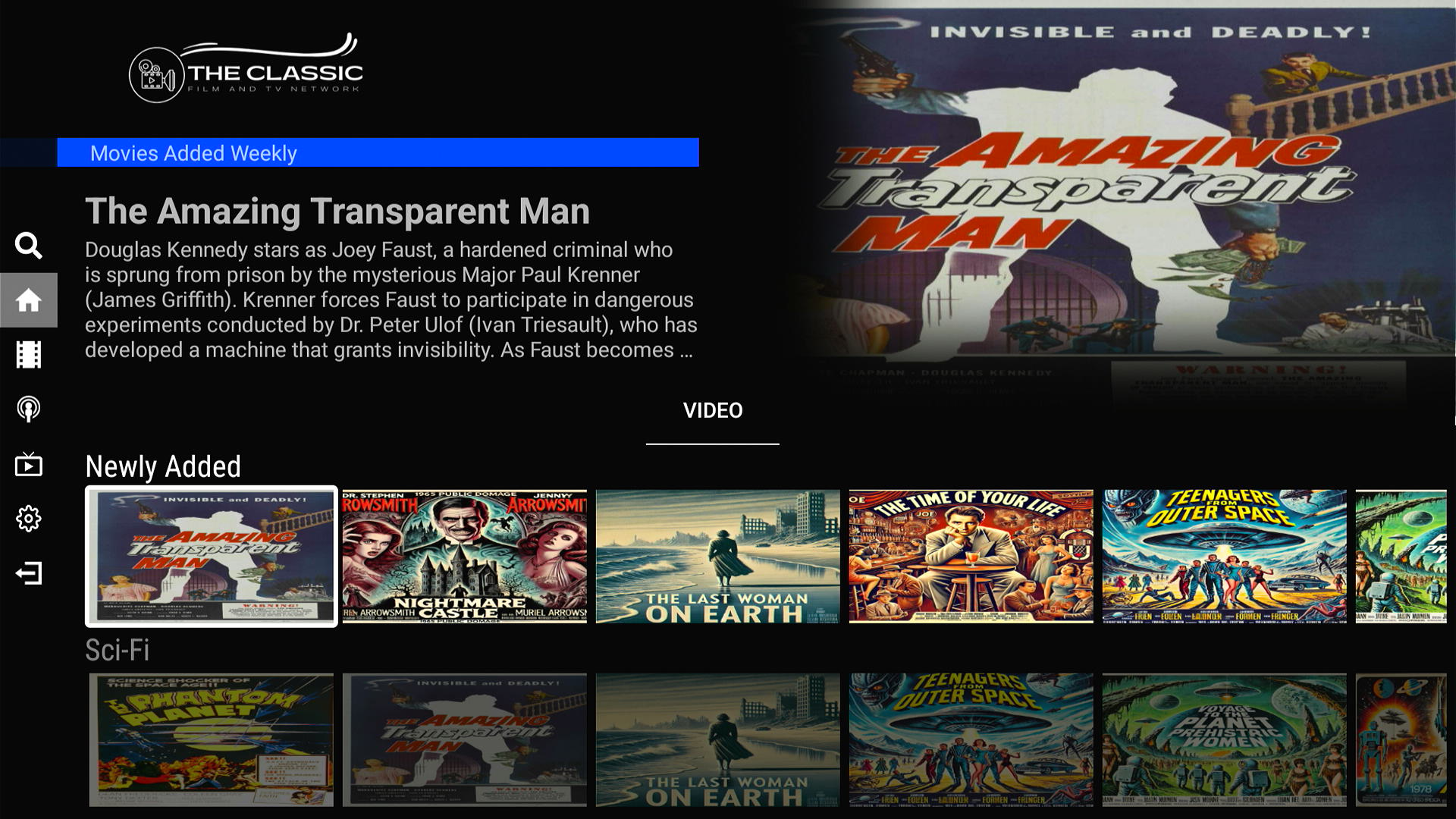 The Classic Film and TV Network - App on Amazon Appstore