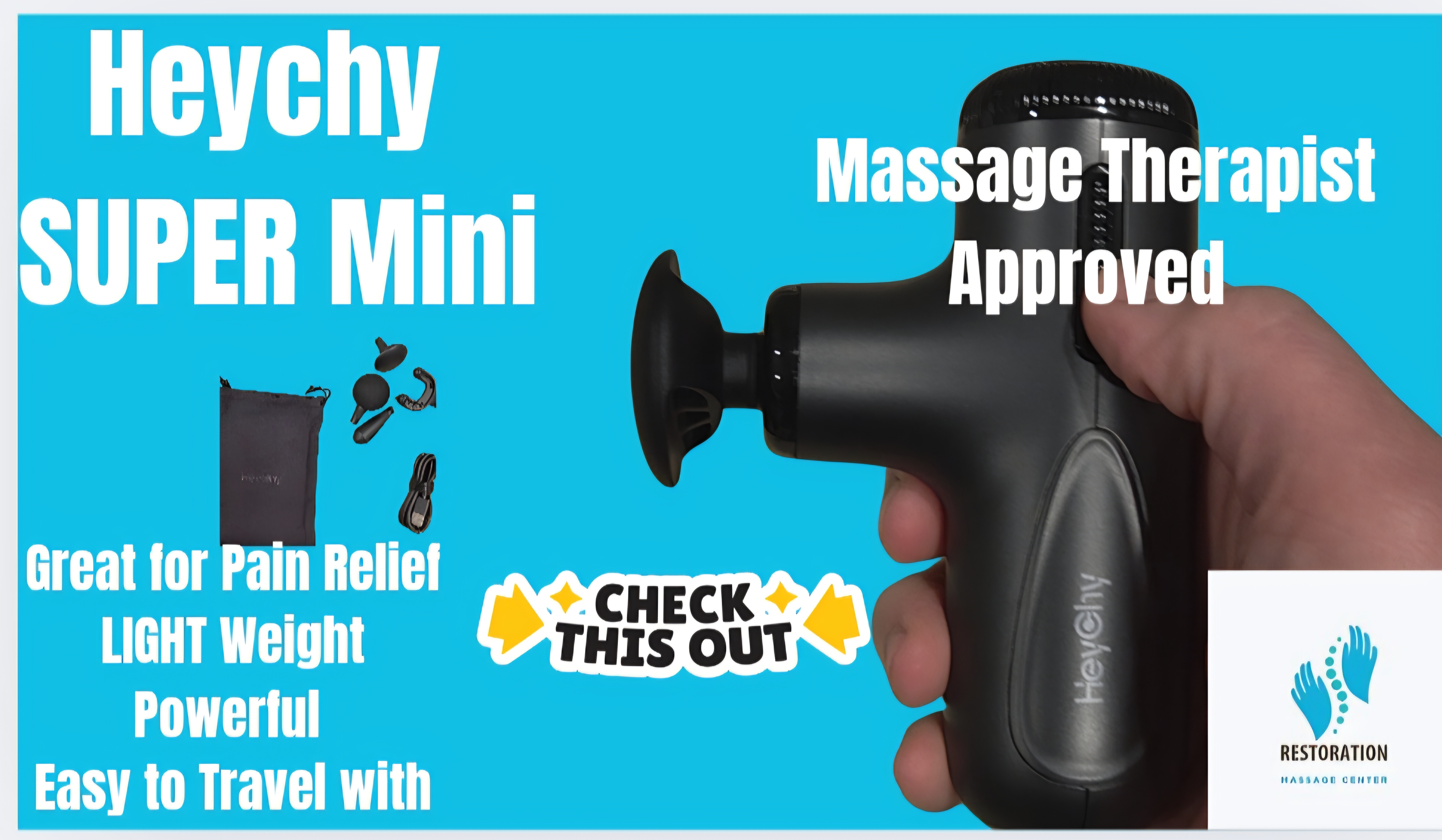 Watch Super Mini Massage Gun By Heychy. Compact and Powerful on Amazon Live