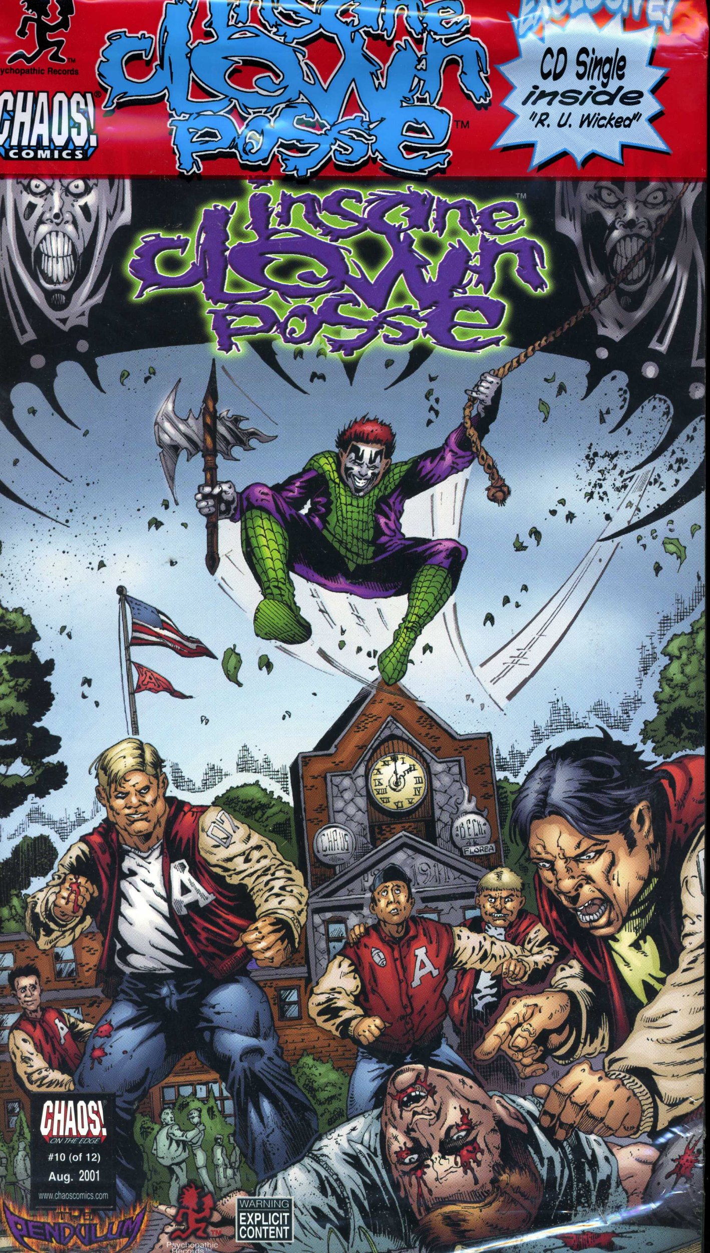 Amazon.com: INSANE CLOWN POSSE The Pendulum #10 Comic & CD NEW ICP ...