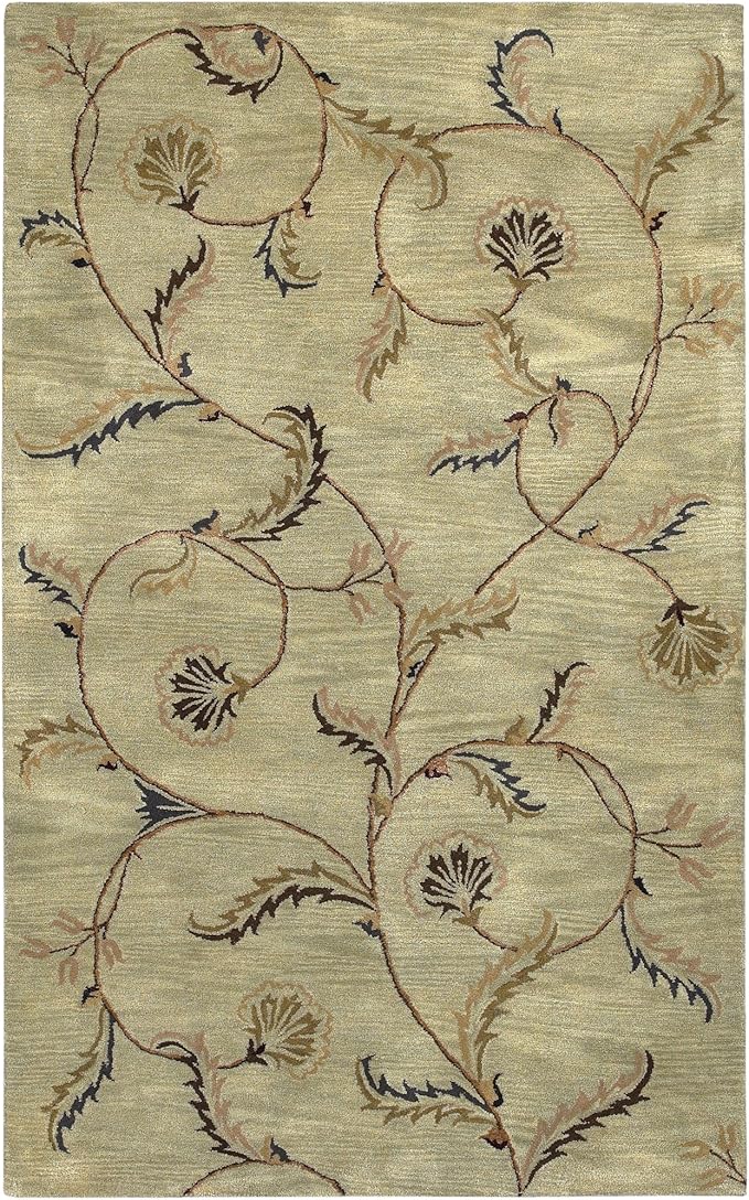 Amazon.com: Surya Sardinia Transitional Hand Tufted 100% Wool Celadon 2 ...