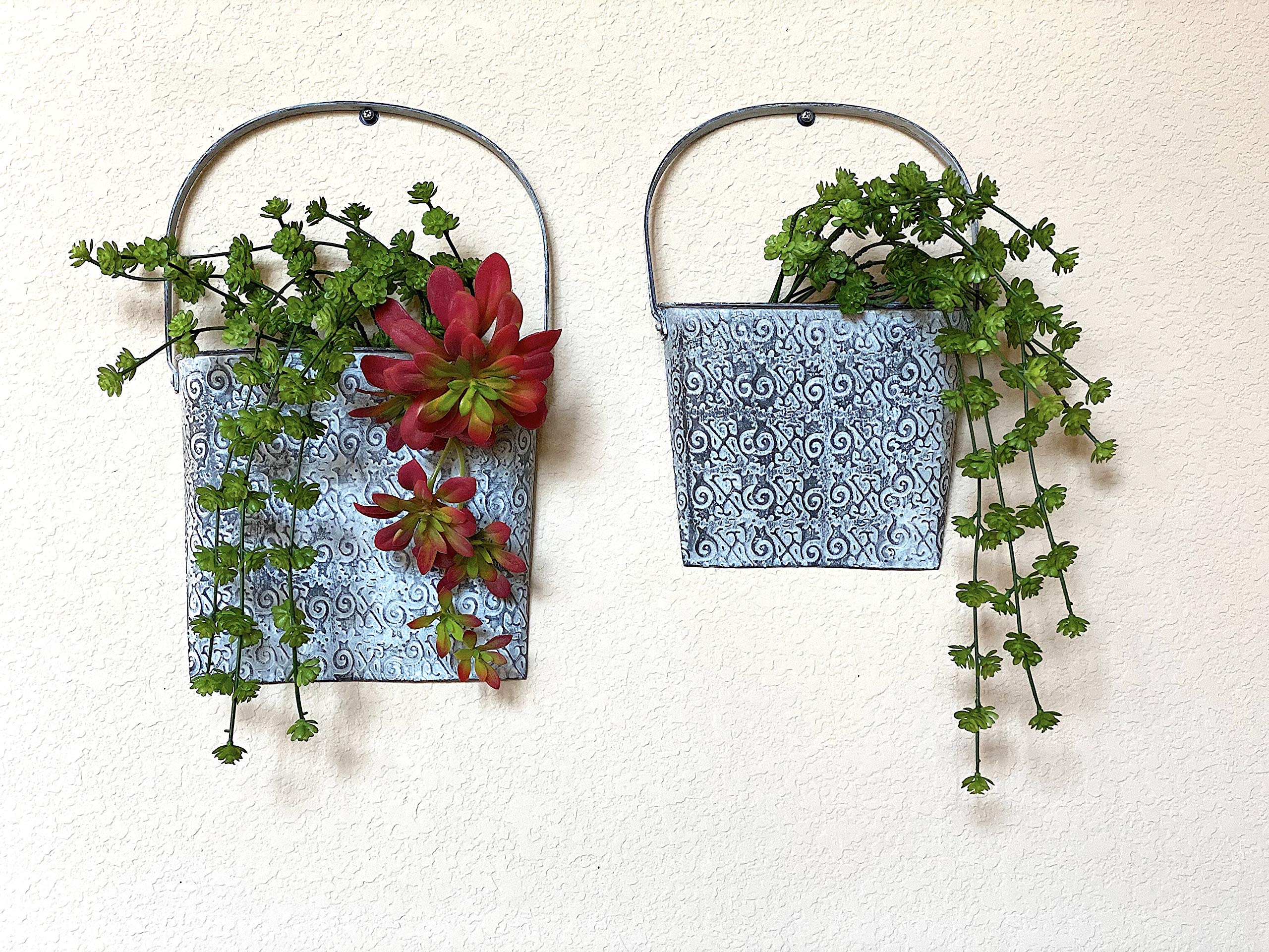 Metal Wall Pockets For Plants Metal Hanging Pocket – The Feathered