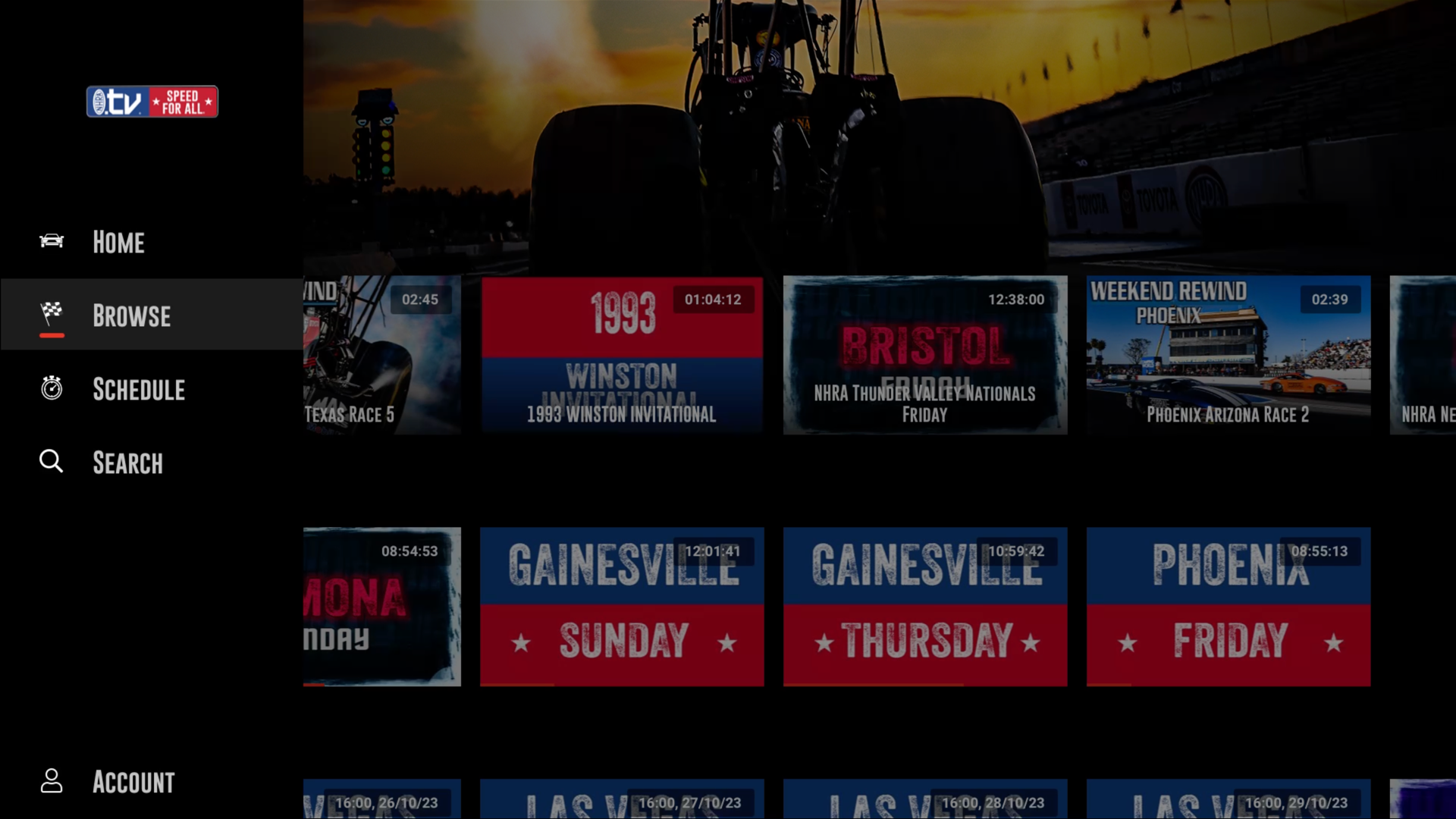 NHRA.TV - App on Amazon Appstore