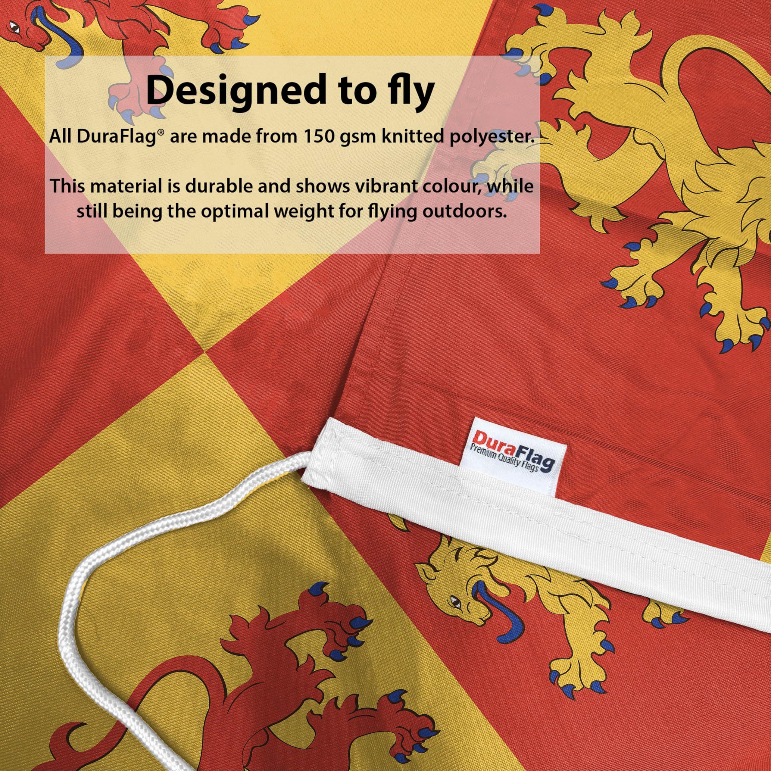 DuraFlag Owain Glyn Dwr 5ft x 3ft with Rope and Toggled – Premium ...