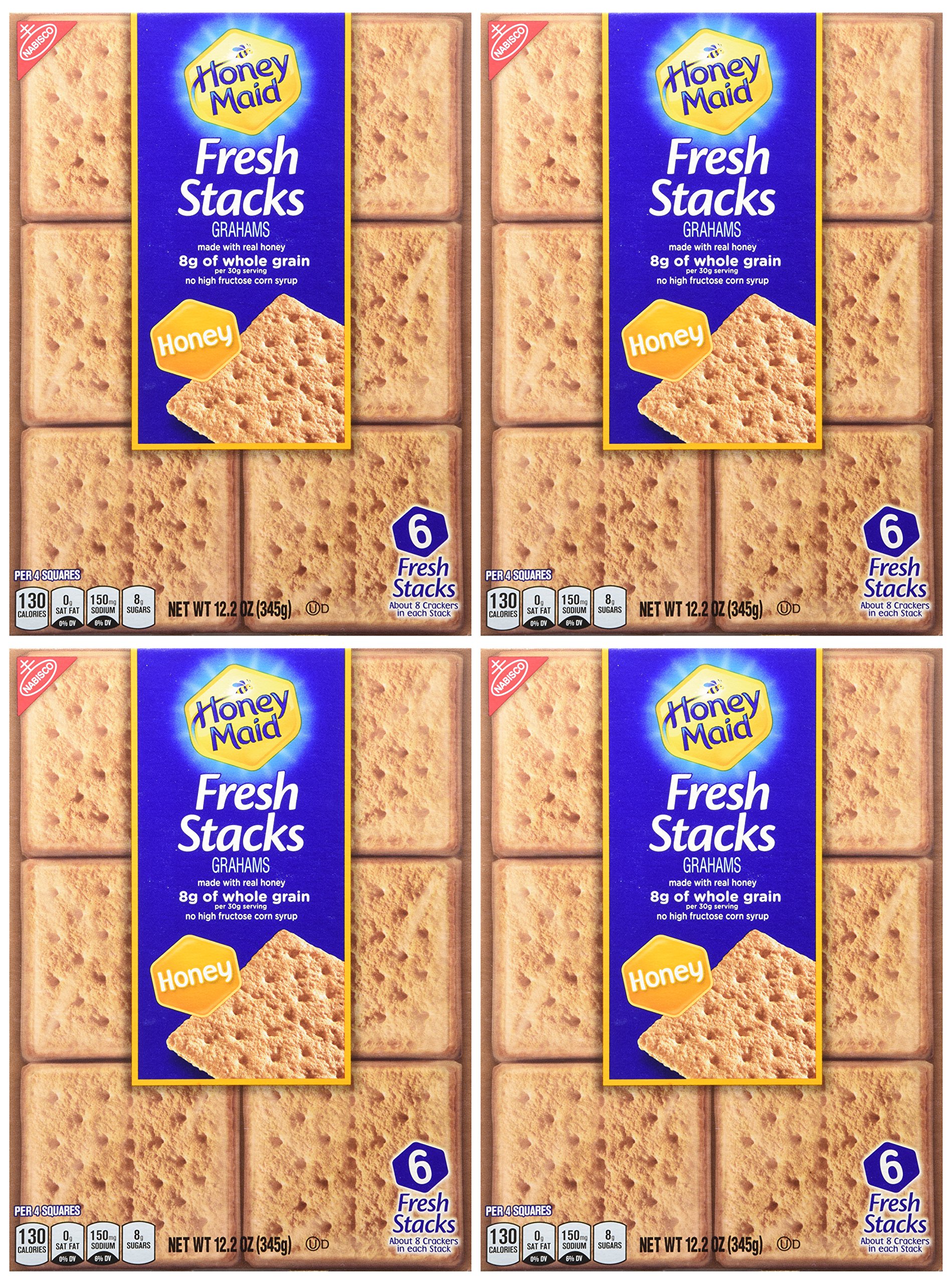 Nabisco, Honey Maid, Fresh Stacks, Honey Graham, 12.2oz Box (Pack of 6 ...