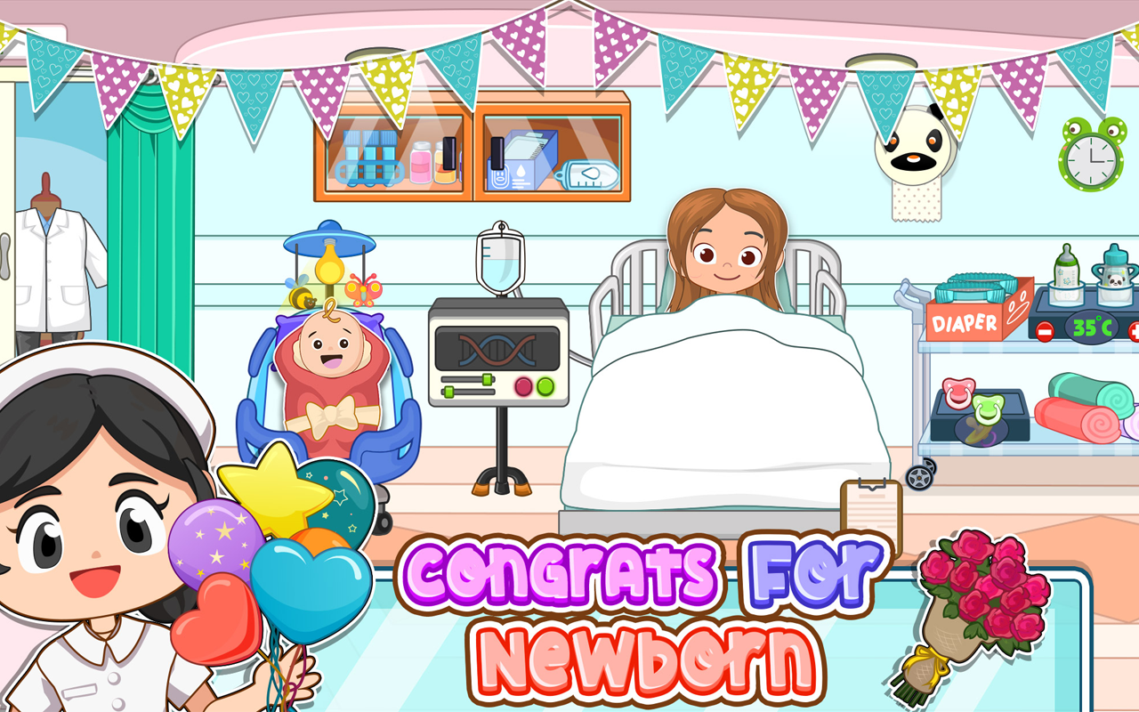 Free Newborn Game: Newborn Baby Care Game Offline - App on the Amazon ...