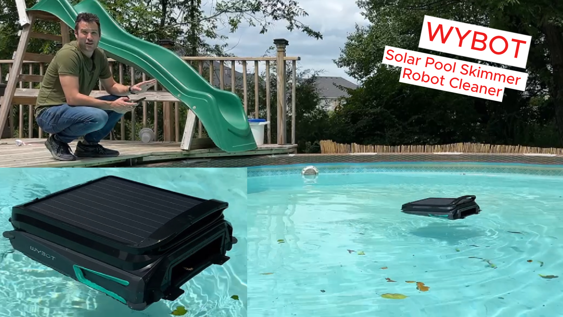 Watch WYBOT F1 Solar Pool Skimmer with App on Amazon Live