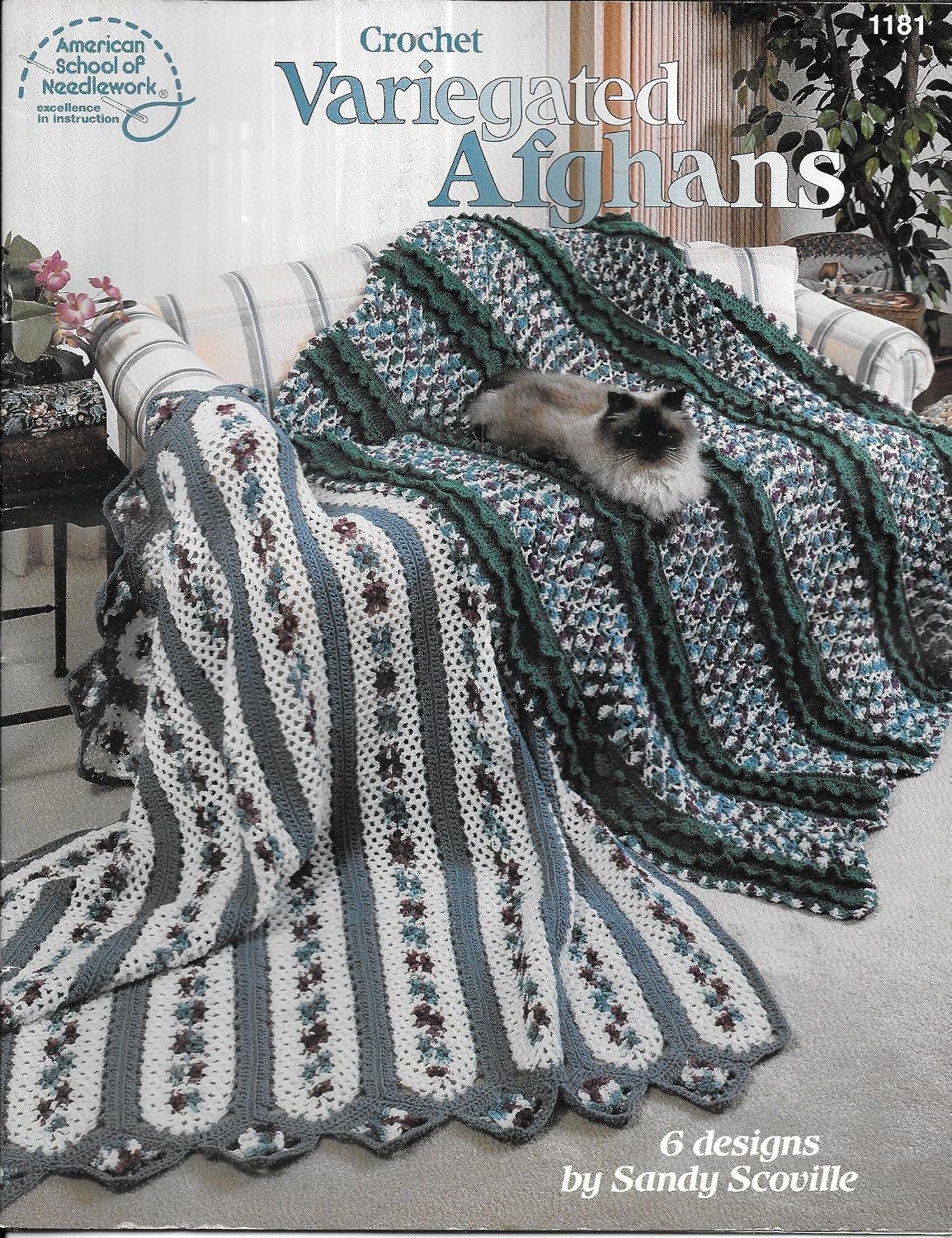 Variegated afghans: 6 designs: Sandy Scoville: 9780881955903: Amazon ...
