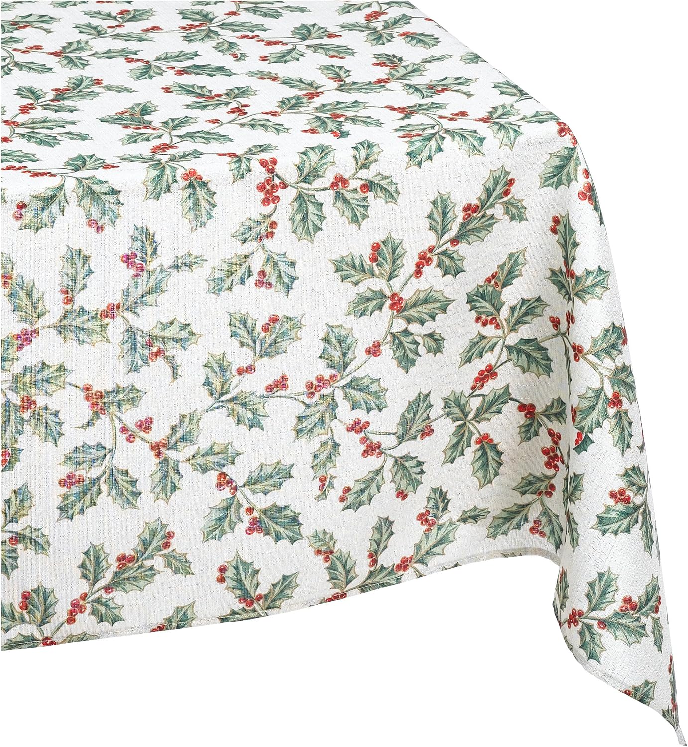 Amazon.com: Lenox Golden Holiday 60-inch by 120-inch Oblong Tablecloth ...