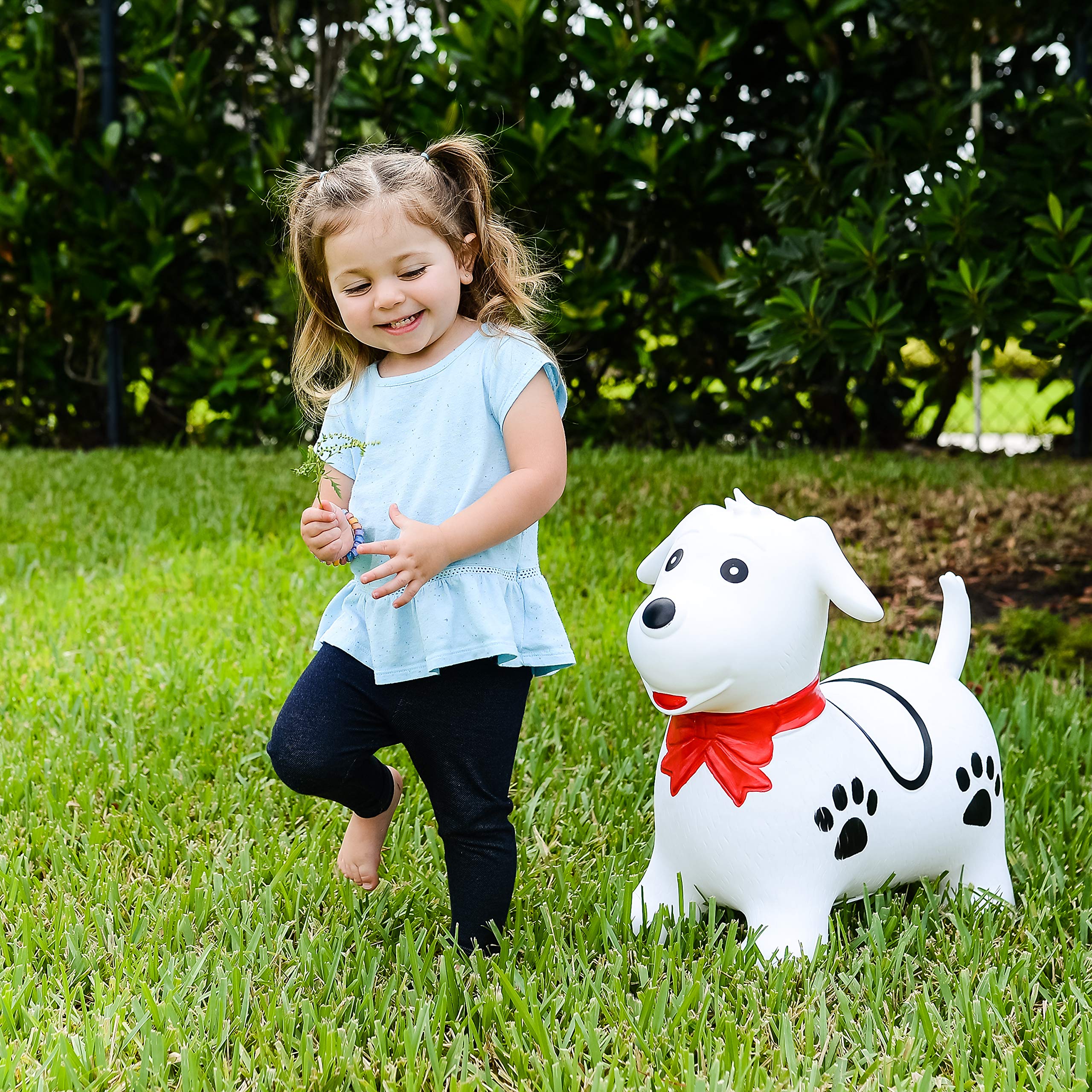 Kiddie Play Bouncy Dog Hopper for Toddlers Inflatable Puppy Animals ...