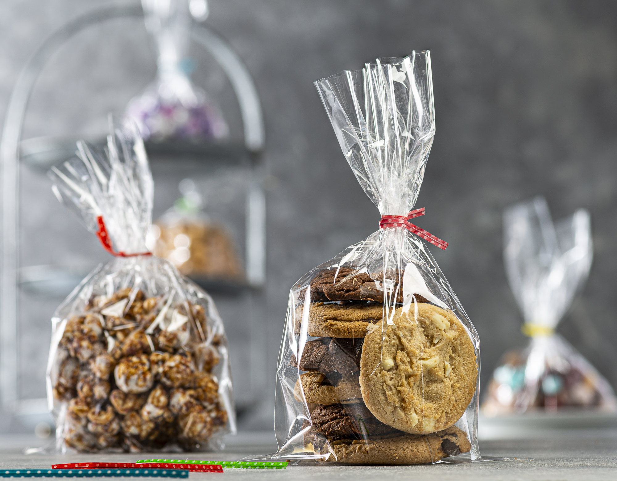 Candy Apple Bags 200 Pack Clear Cellophane Goodie Bags 4x6 Inch With ...