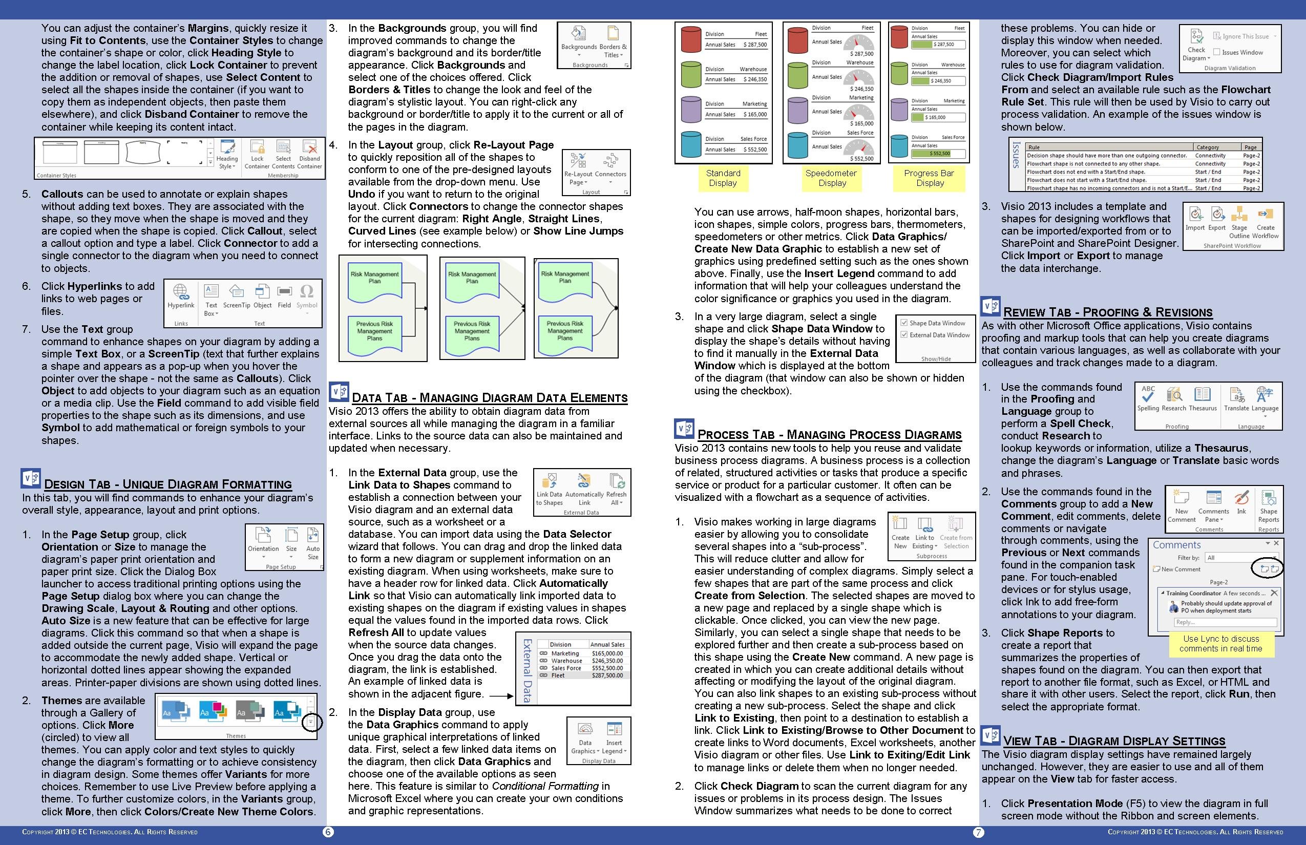 Microsoft Visio 2013 Professional & Standard First Look Quick Reference ...