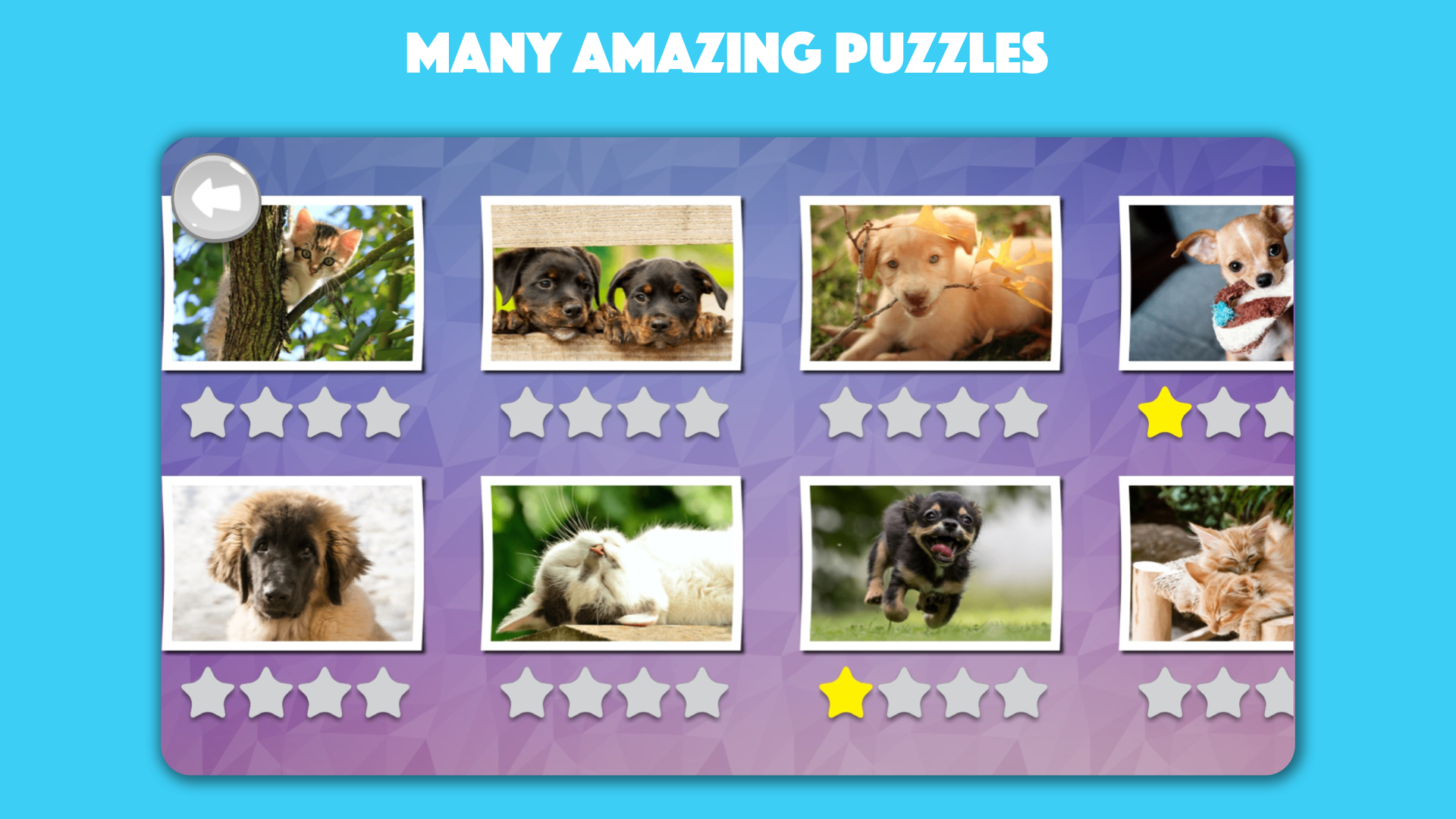 Fun Cats & Dogs Jigsaw Puzzles for kids and toddlers 2 - Free Edition ...