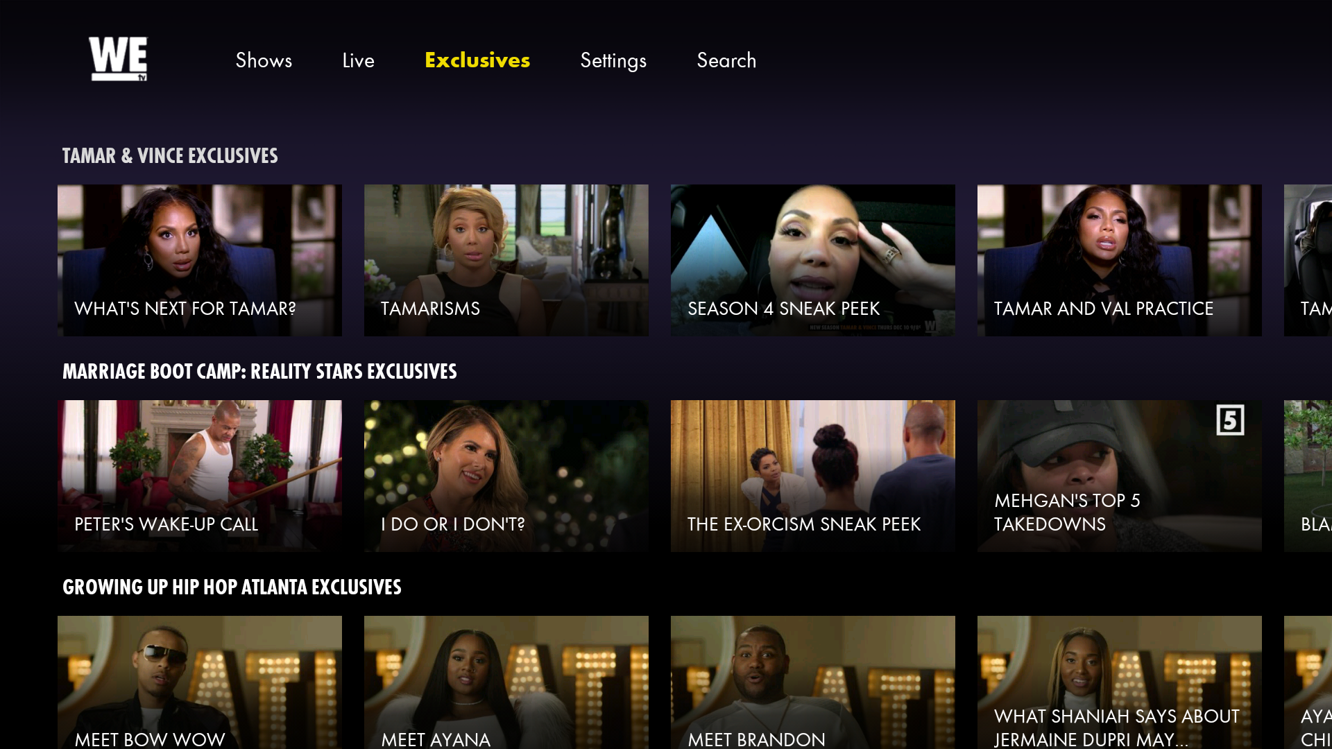 WE tv - App on Amazon Appstore