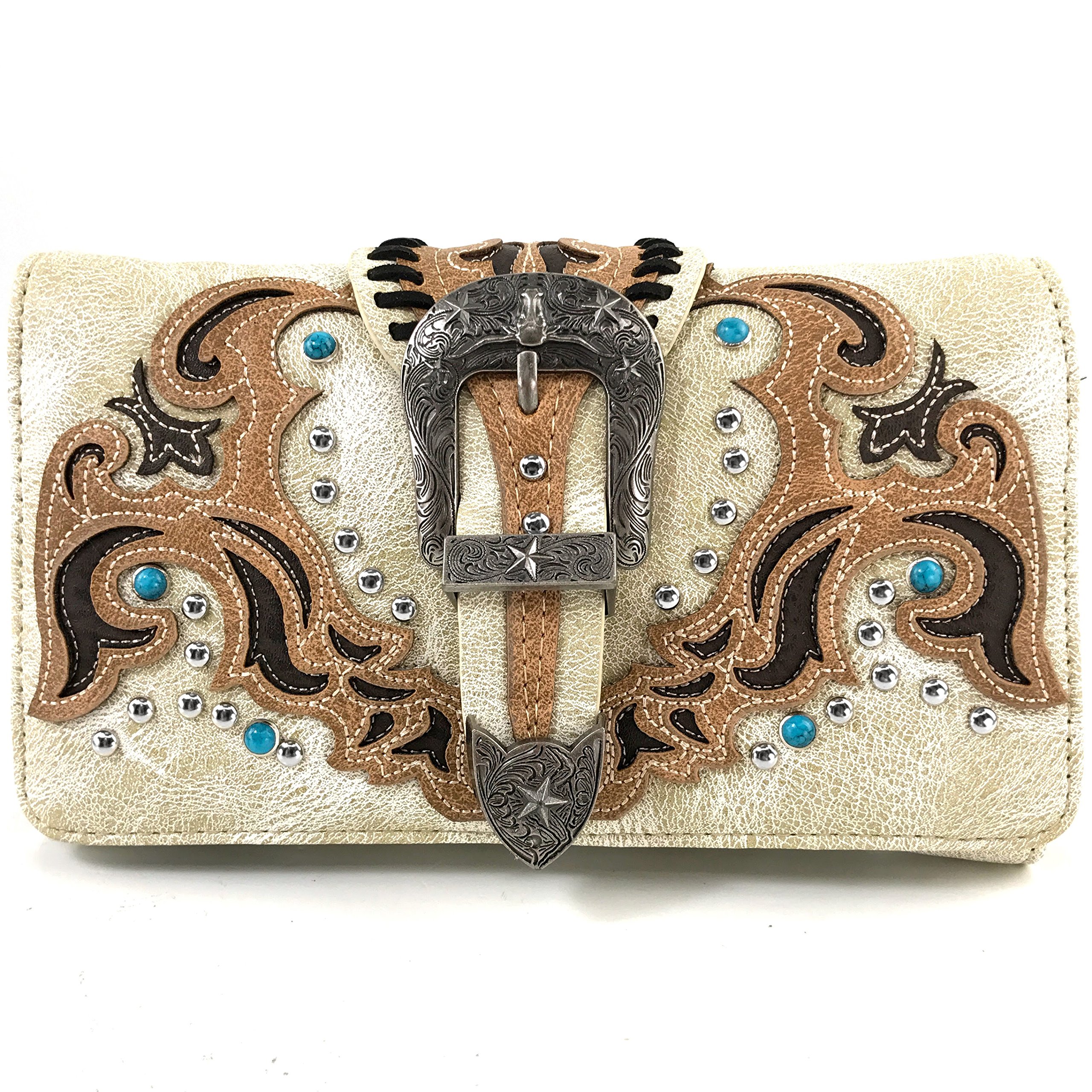 Justin West Concealed Carry Western Tritone Fringe Weaving Buckle ...