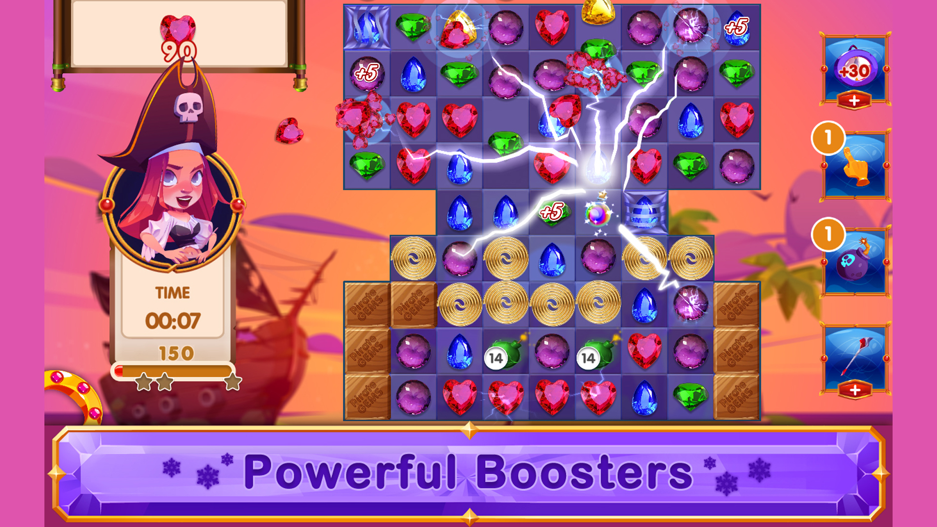 Pirate Gems Match 3 - App on Amazon Appstore