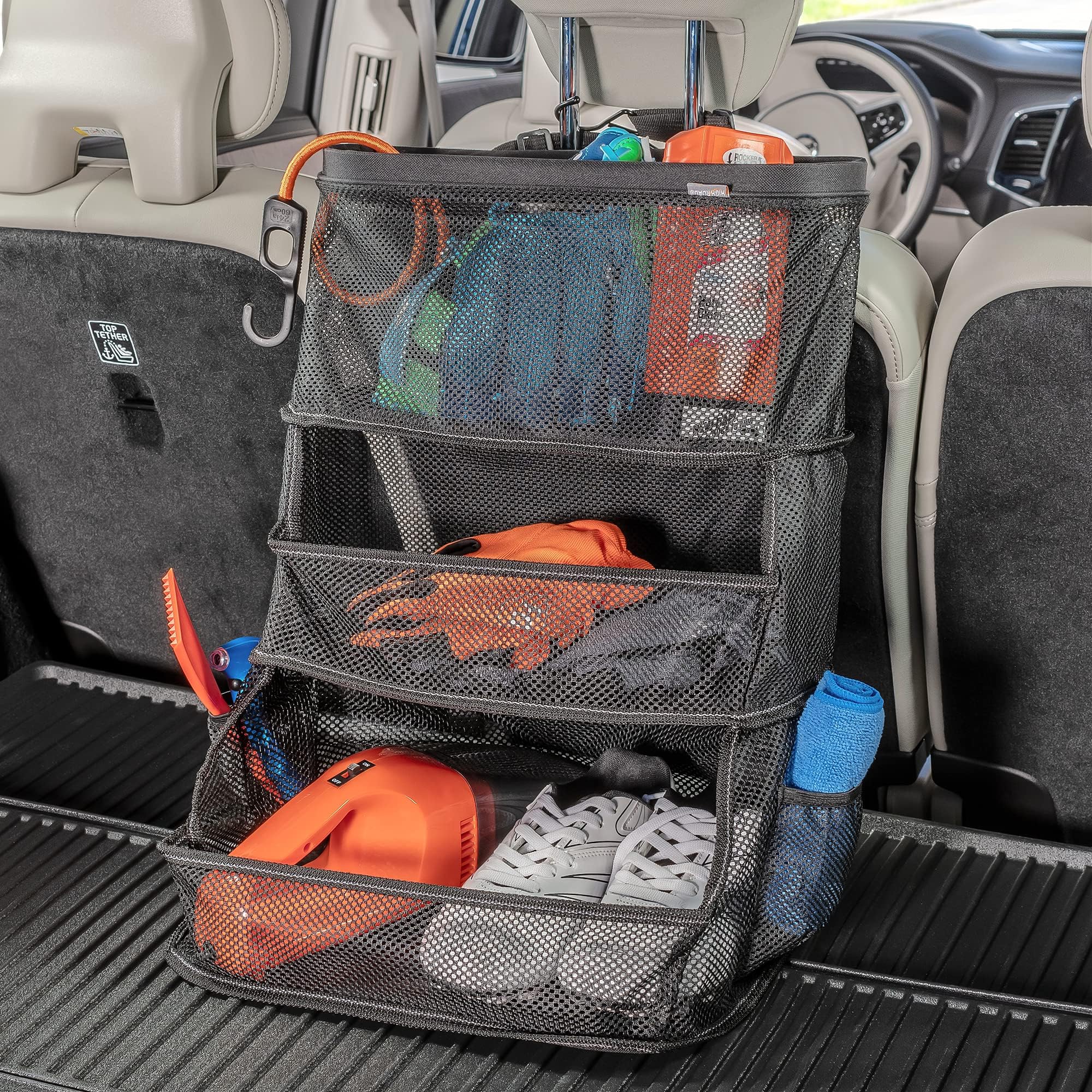 Amazon.com: High Road Car Back Seat Tissue Box Organizer with Storage ...