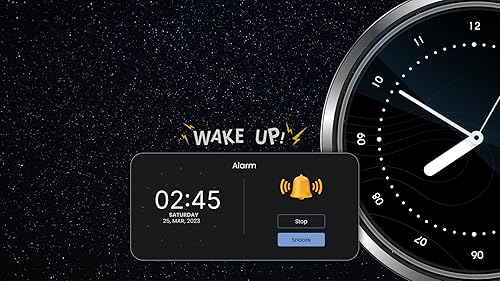 Alarm Clock with Beautiful Clock Face Screensaver - Peaceful Wallpaper ...