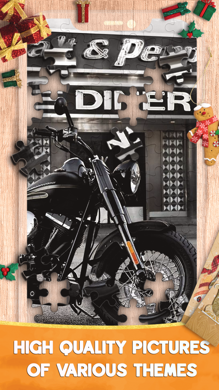 Motorcycle Biker Jigsaw Puzzle for Adults and Children & Adult Learning ...