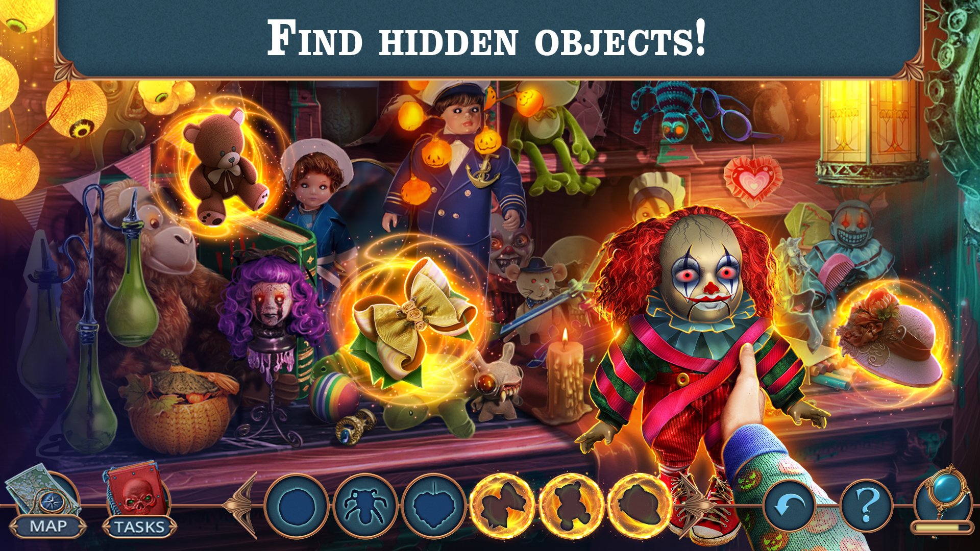 Hidden Objects - Gloomy Tales: Horrific Show - Seek & find Halloween ...