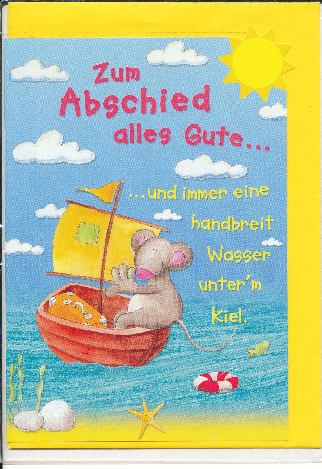 Glückwunschkarte Zum Abschied Alles Gute : Amazon.de: Bürobedarf ...