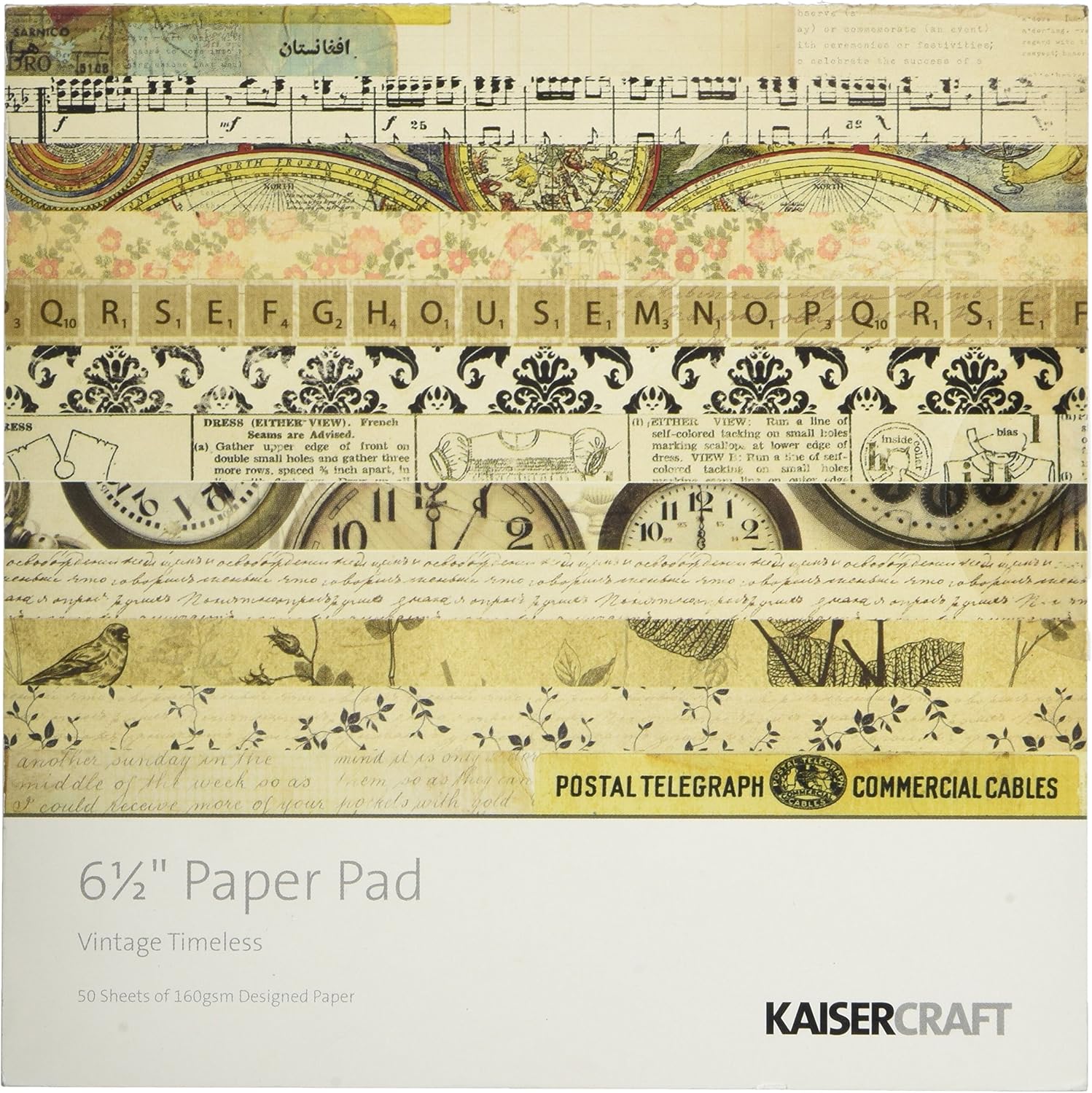Kaiser Craft Vintage Timeless Paper Pad : Amazon.co.uk: Home & Kitchen