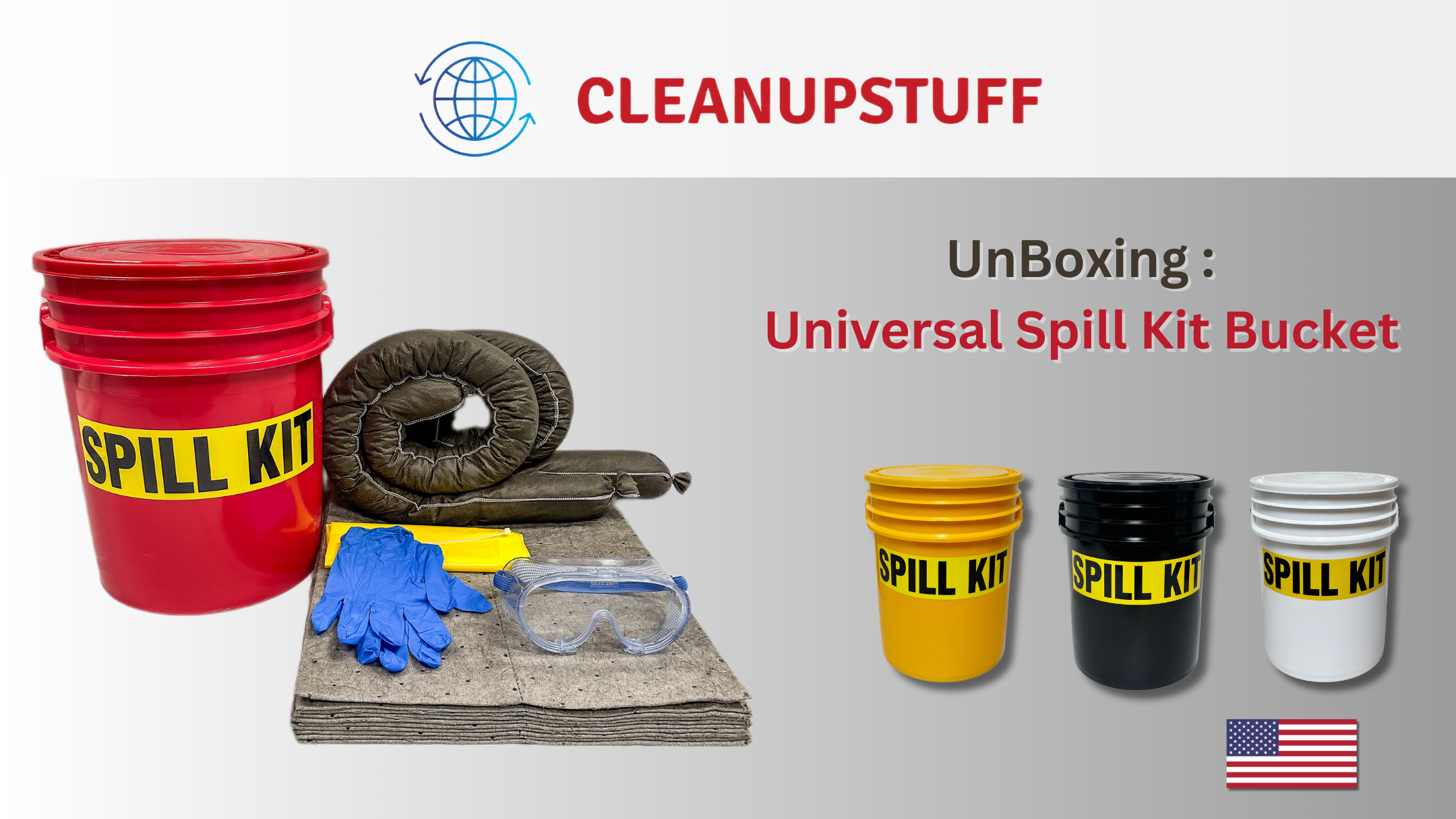 50-Gallon Wheeled Overpack Salvage Drum Spill Kit - Oil Only