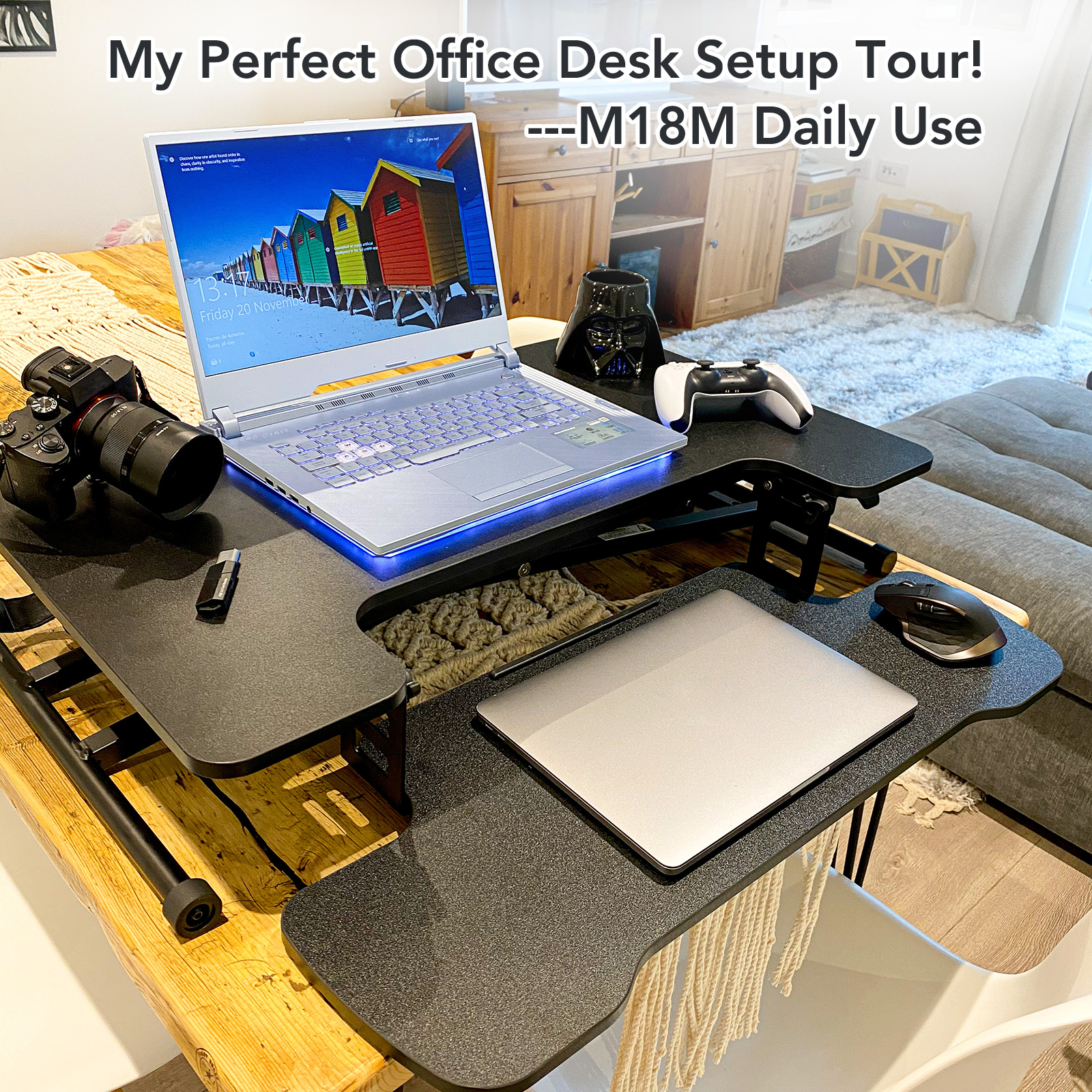 Watch My Perfect Office Desk Setup Tour!--M18M Daily Use on Amazon Live