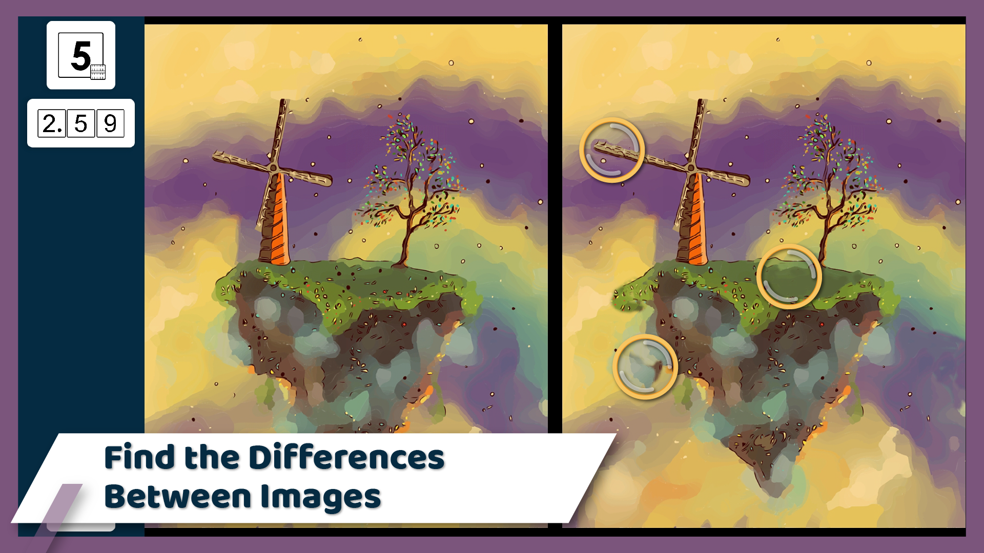 Differences Puzzle, Offline: Find 10 Differences in Ten Different ...