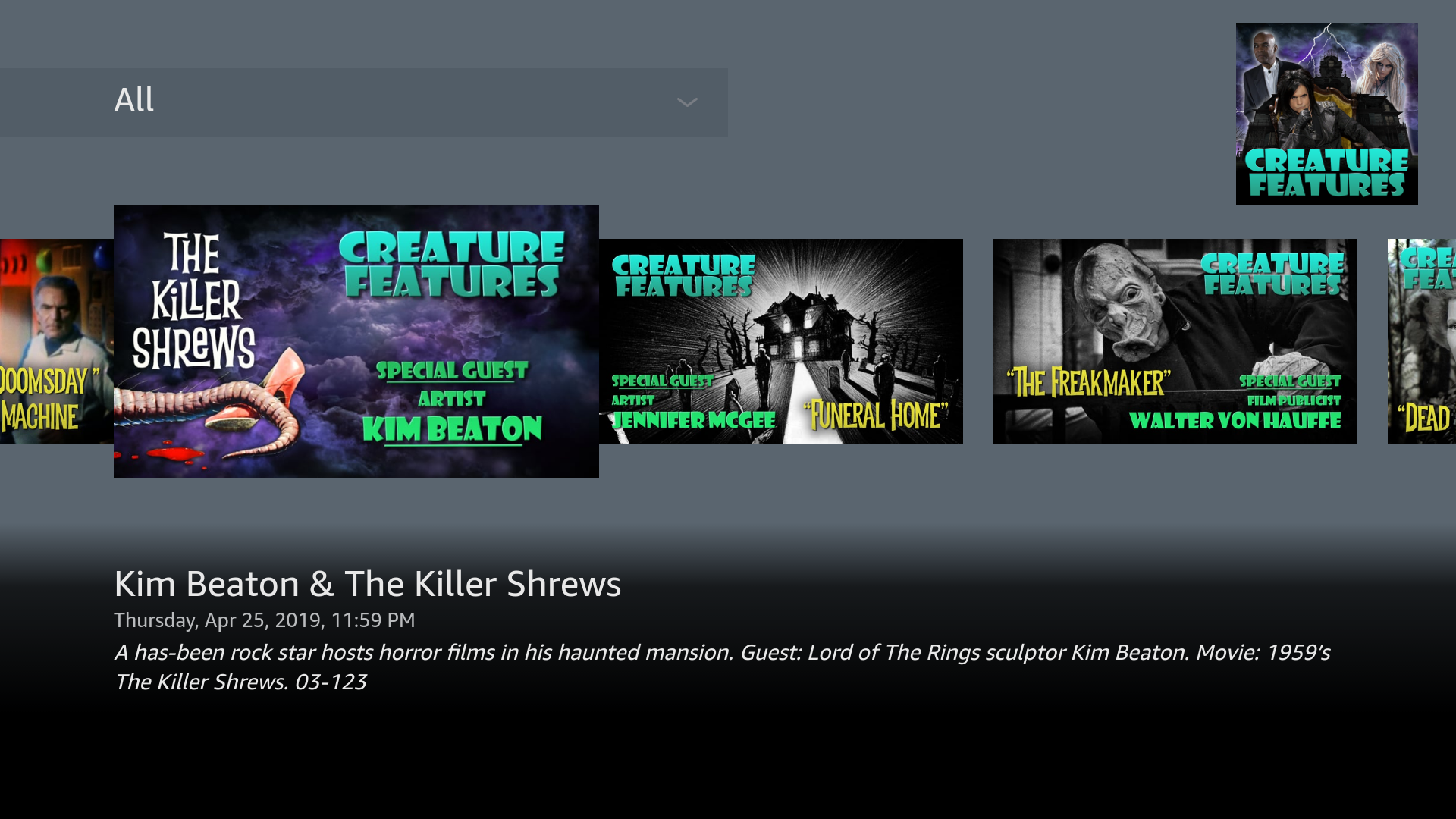 Creature Features - App on Amazon Appstore